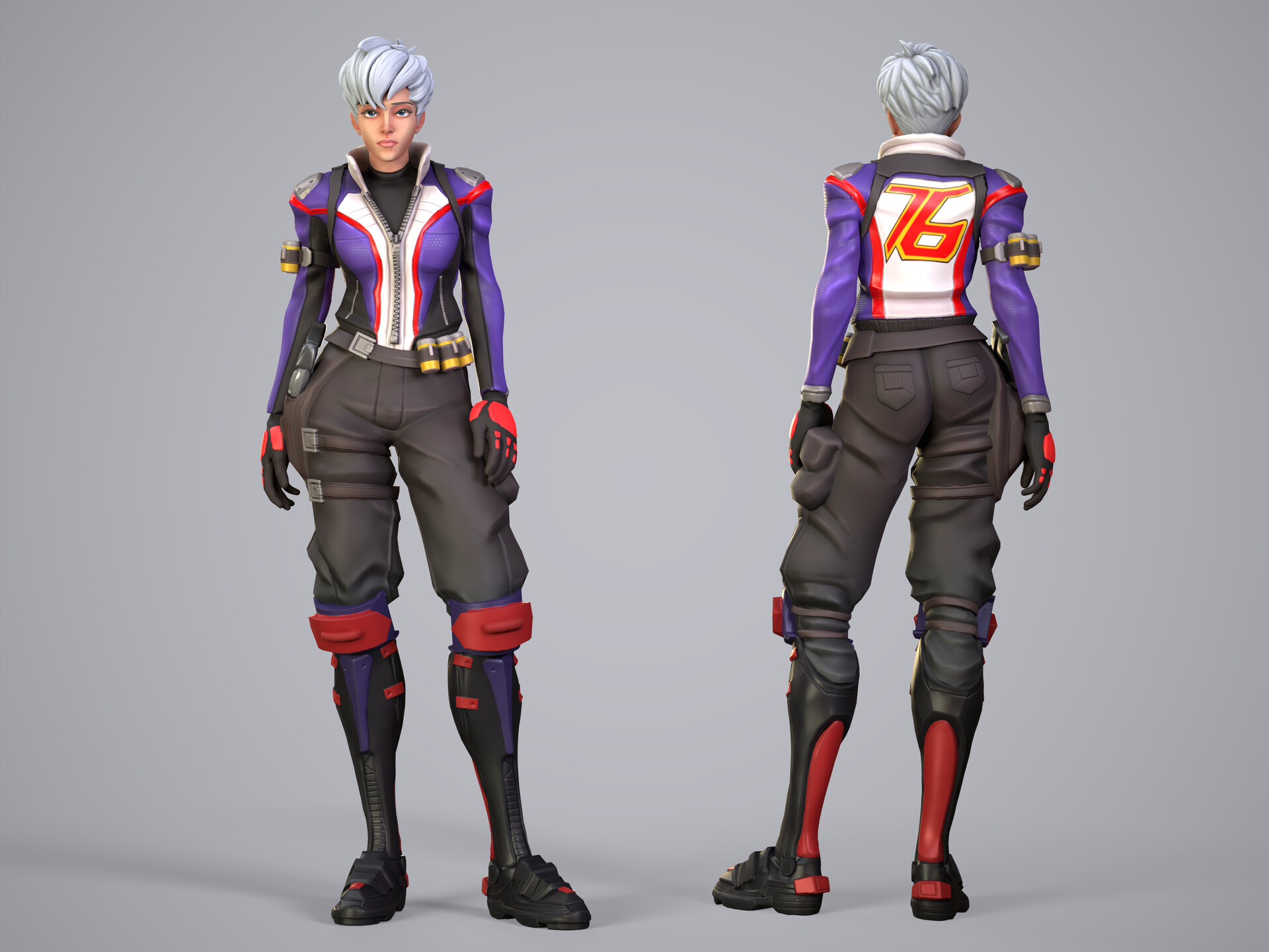 Eduardo Baldocchi Pontin - Soldier 76 Female version FanArt