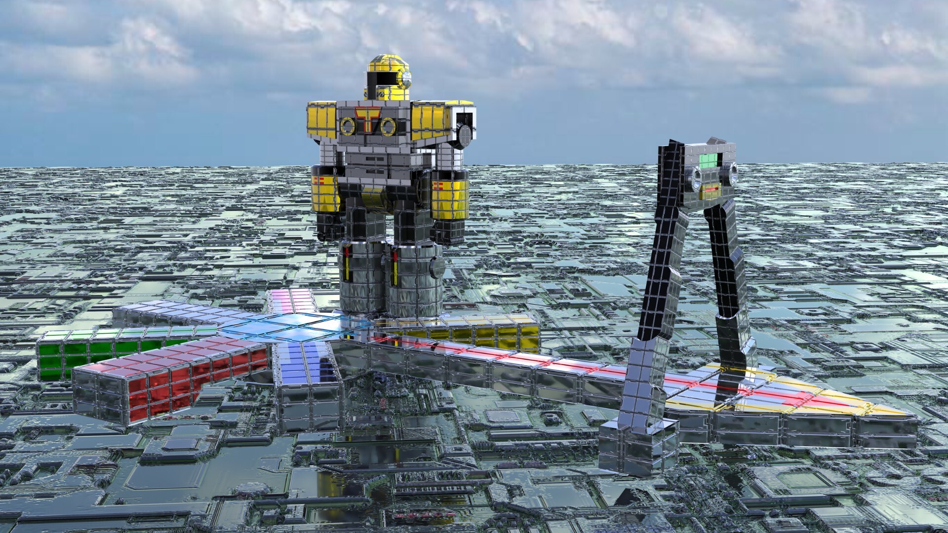 ArtStation - Transwarp Megazord / Providus and Time Portal / Time Gate ...