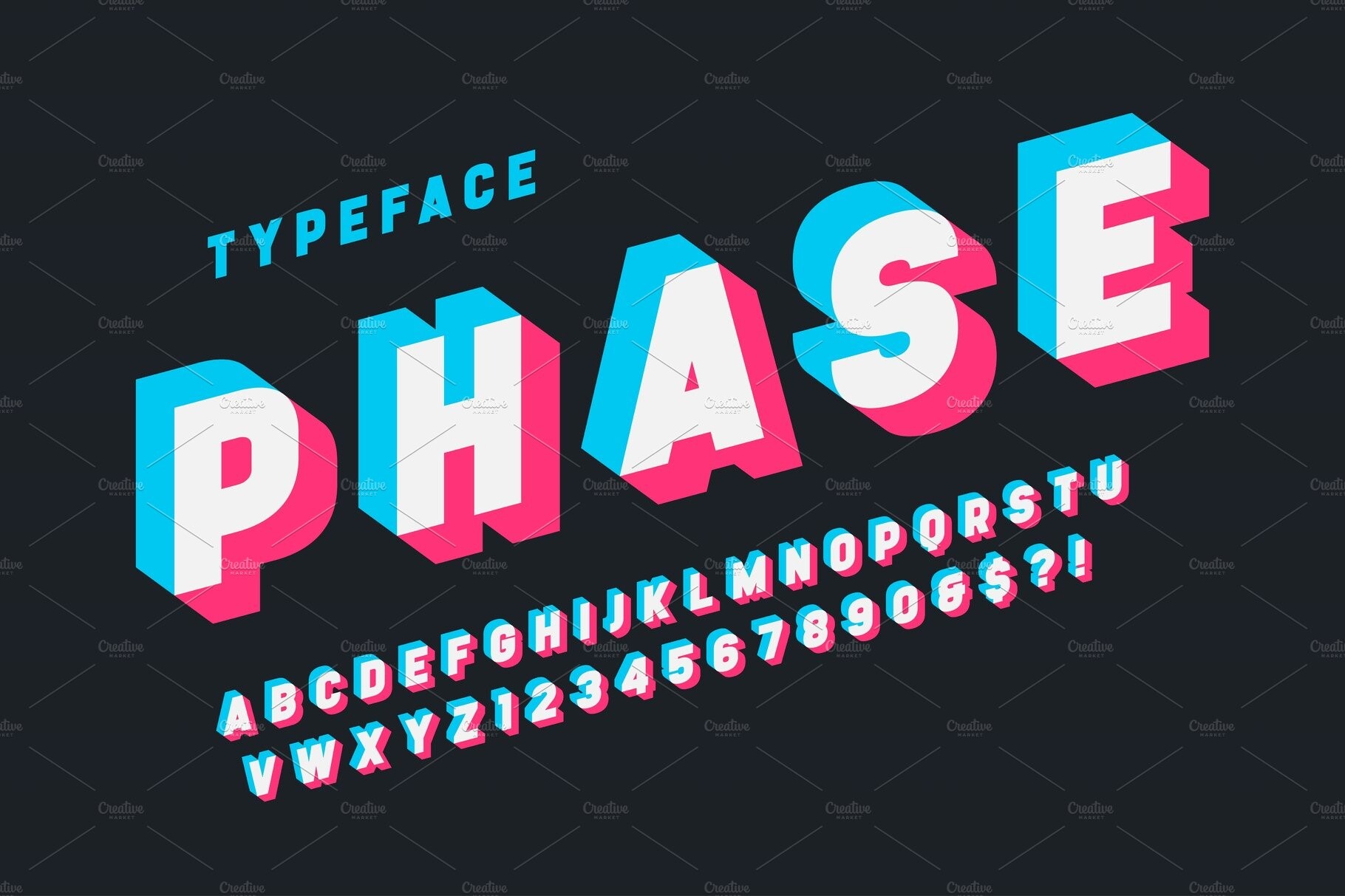 ArtStation - Glitched alphabet design