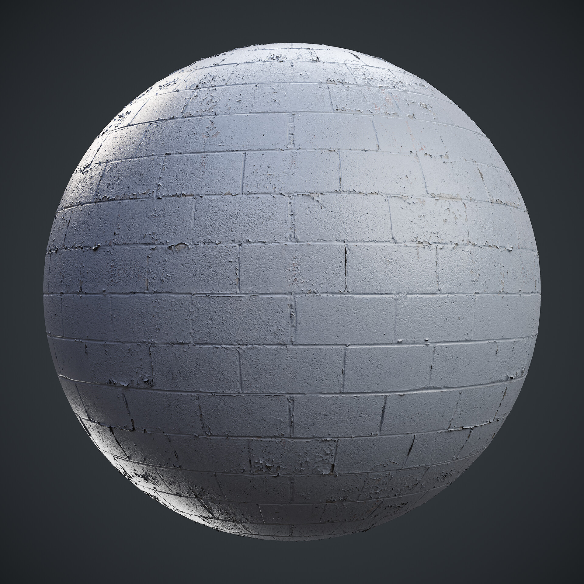 ArtStation - Painted Cinder Block Wall (Peeling)