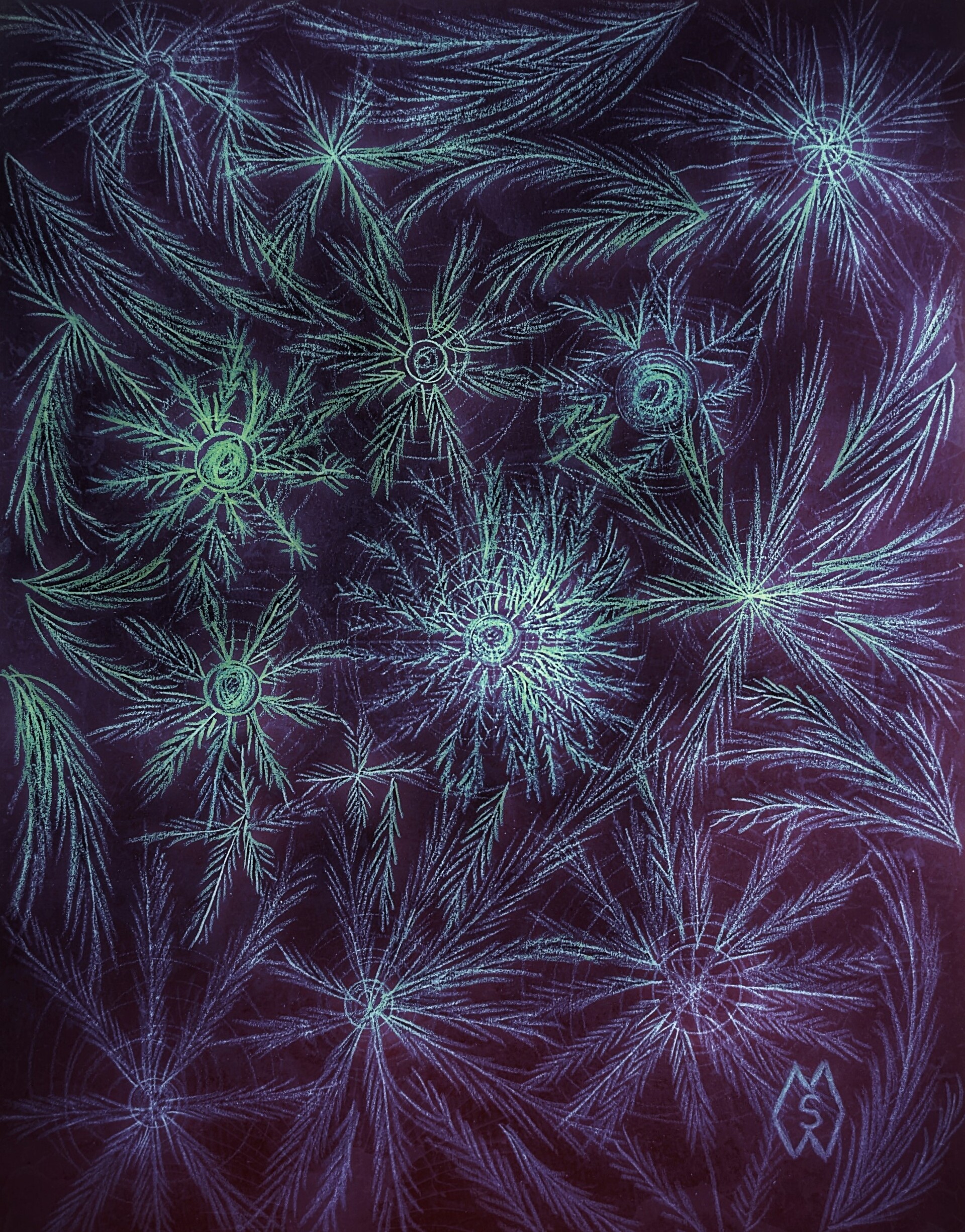 ArtStation - Frosty window pane