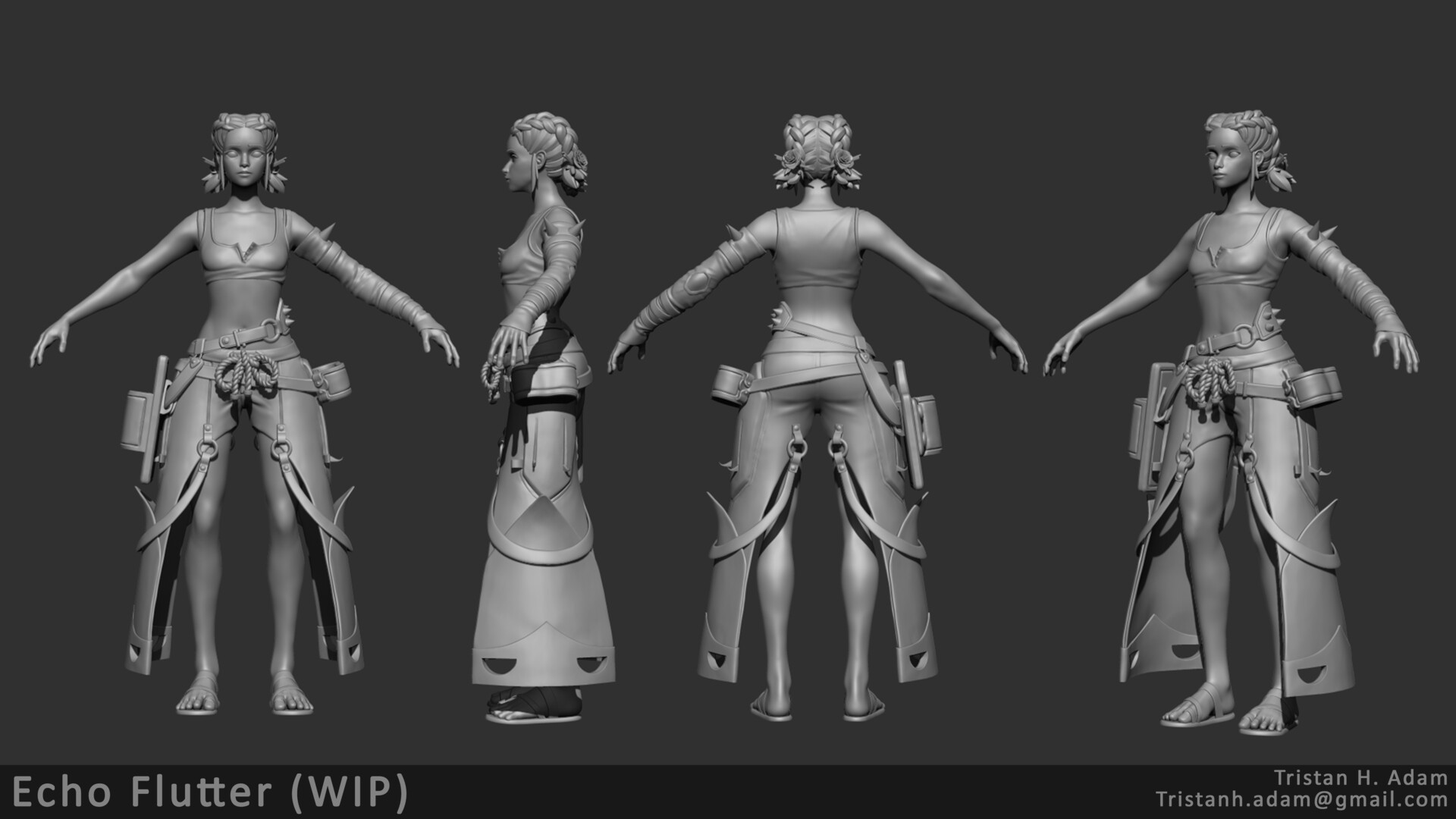 ArtStation - Echo Flutter WIP