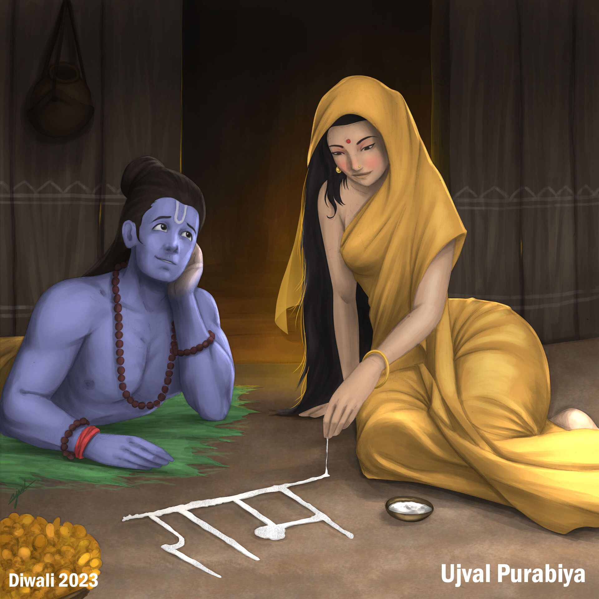 ArtStation - Ram sita love