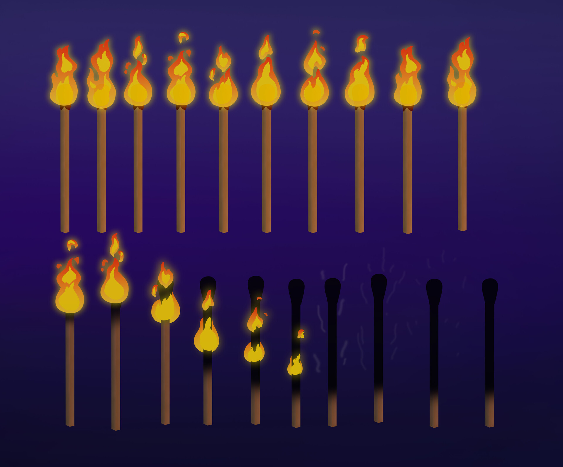 ArtStation - Matchstick Sprite & Animation
