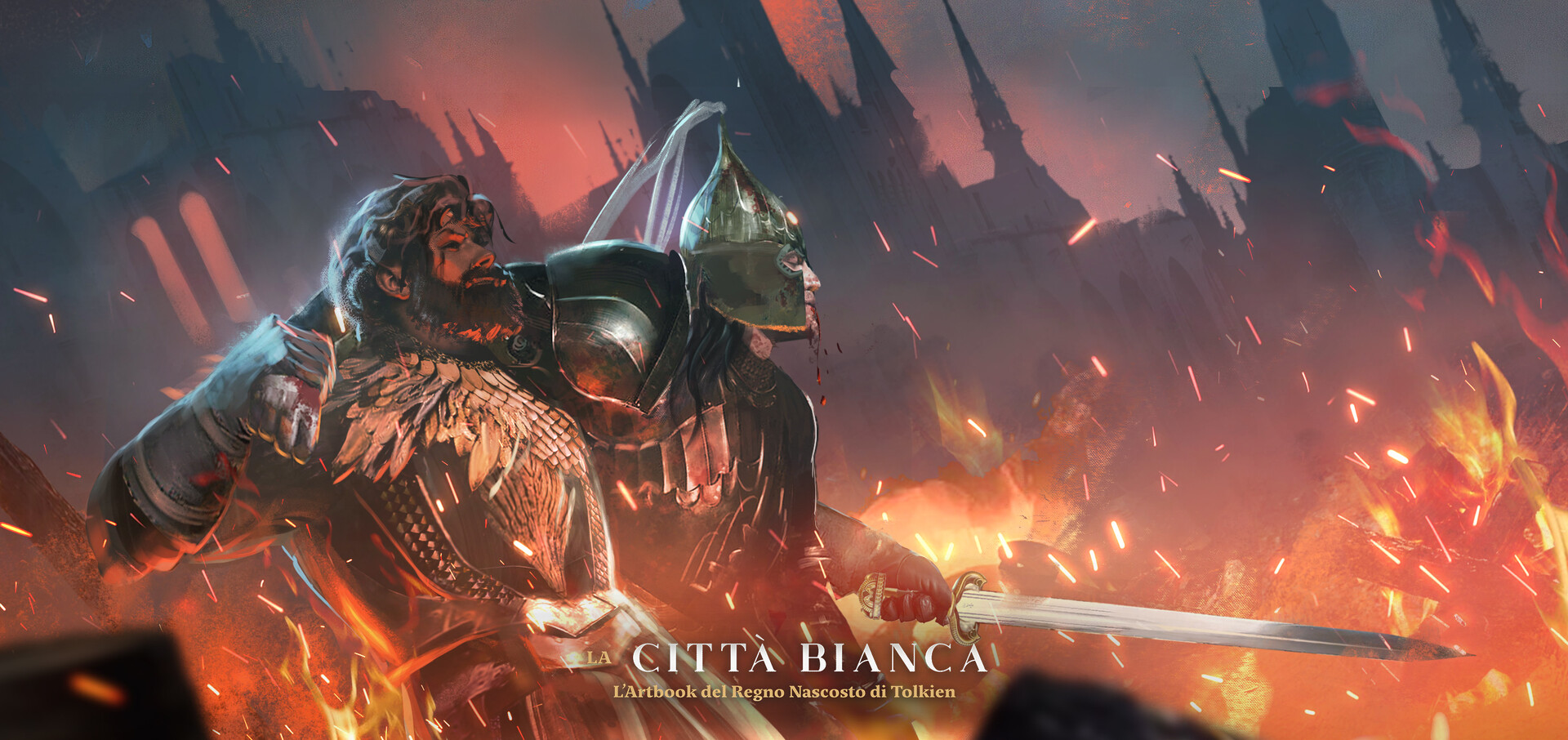 Giovanni Calore - The Fall of Gondolin: Tuor and Ecthelion,Gothmog ...