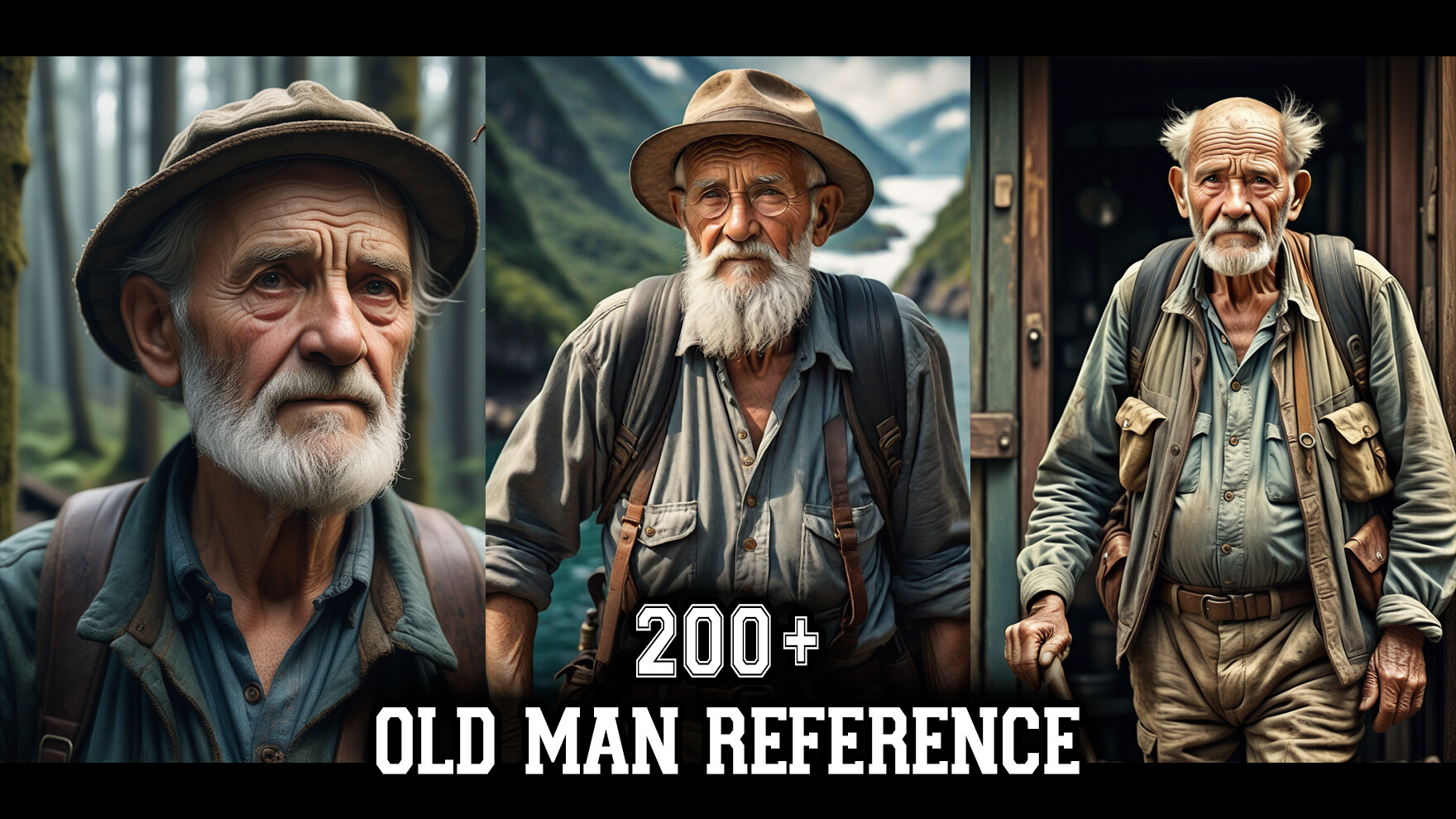 ArtStation - 200+ old man reference