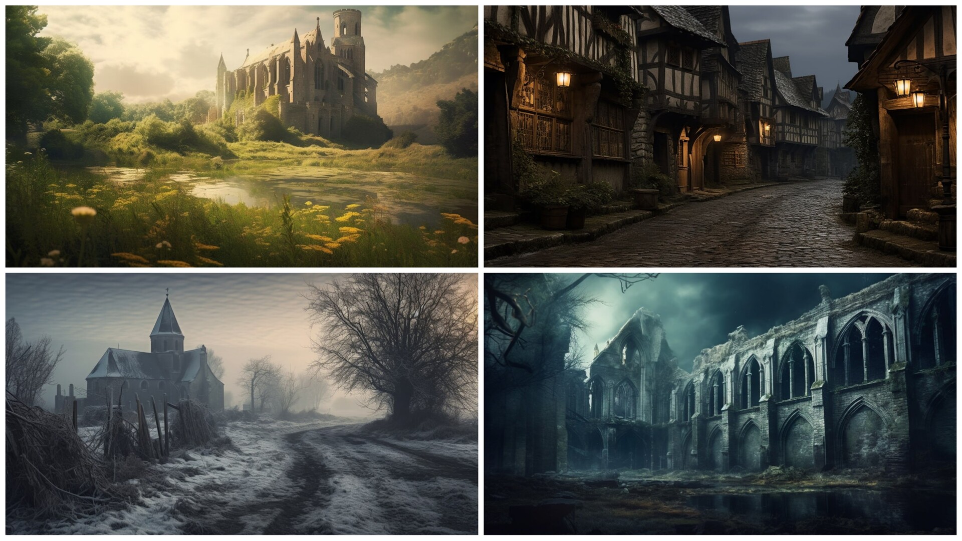 Tika Concept - +320 Gothic Medieval Environment Concept (4k) | Vol_73