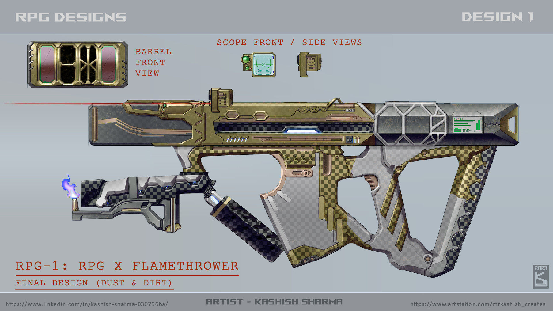 ArtStation - RPG X Flamethrower