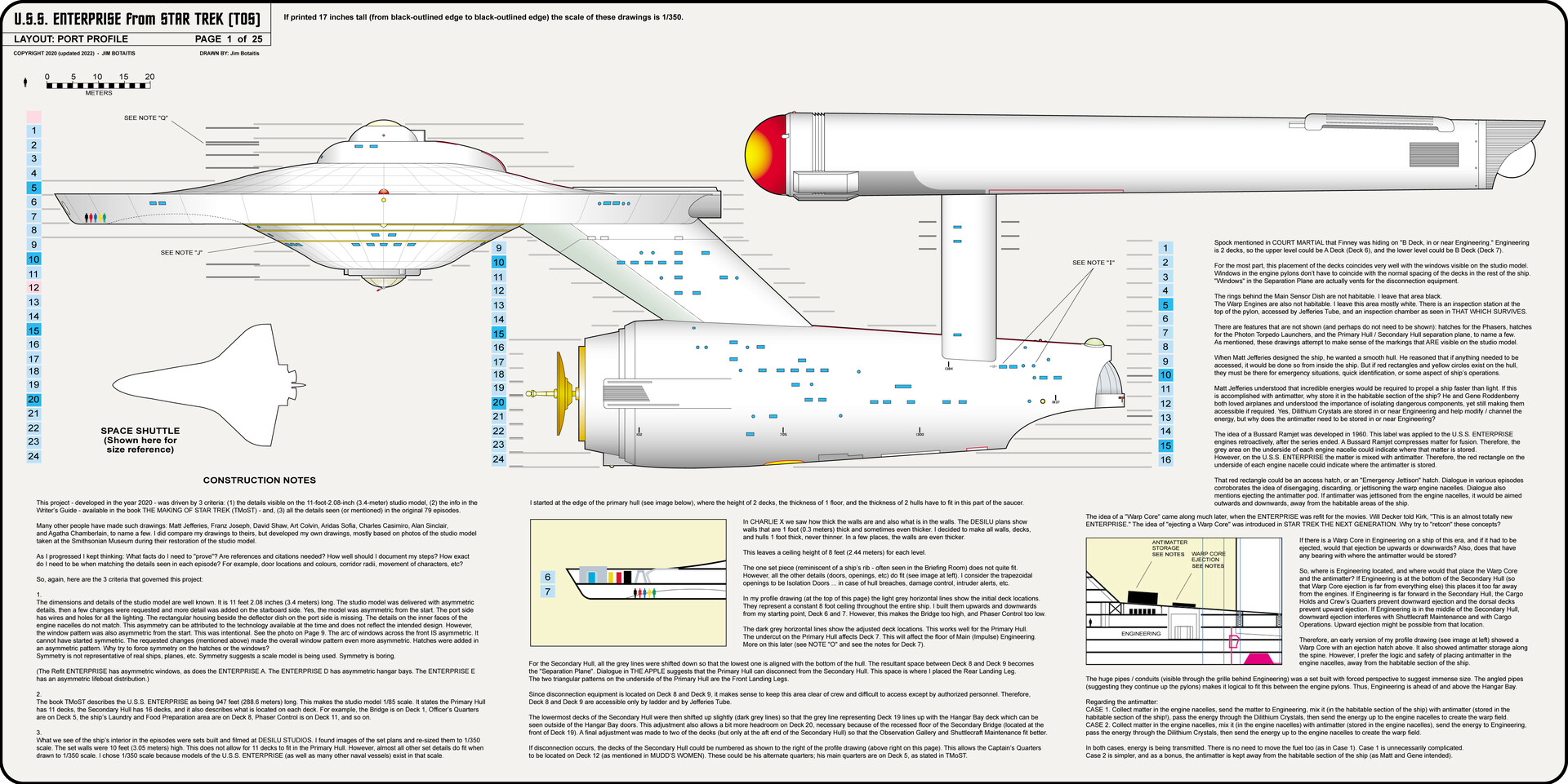 ArtStation - U.S.S. ENTERPRISE Blueprint