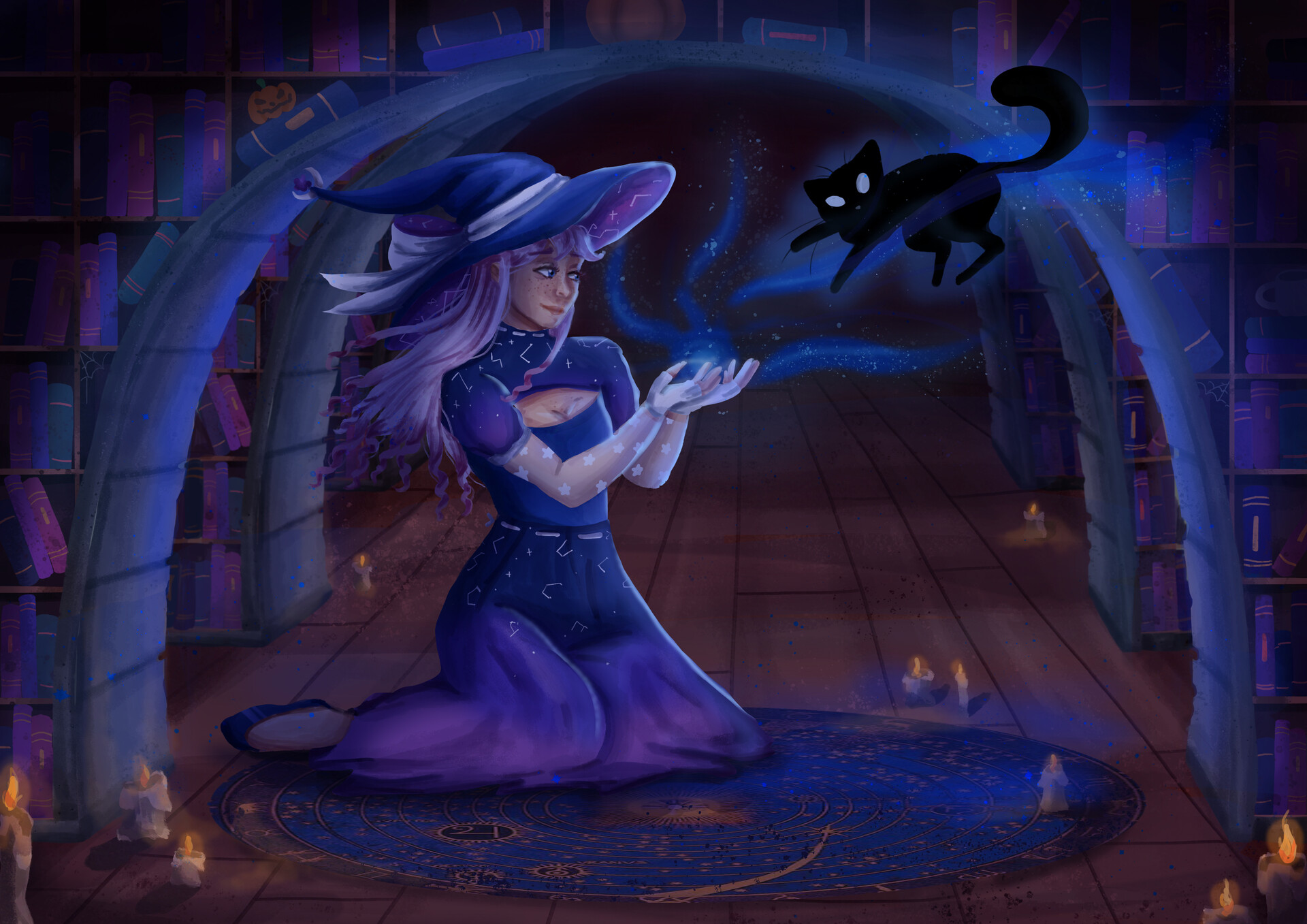 ArtStation - Library witch