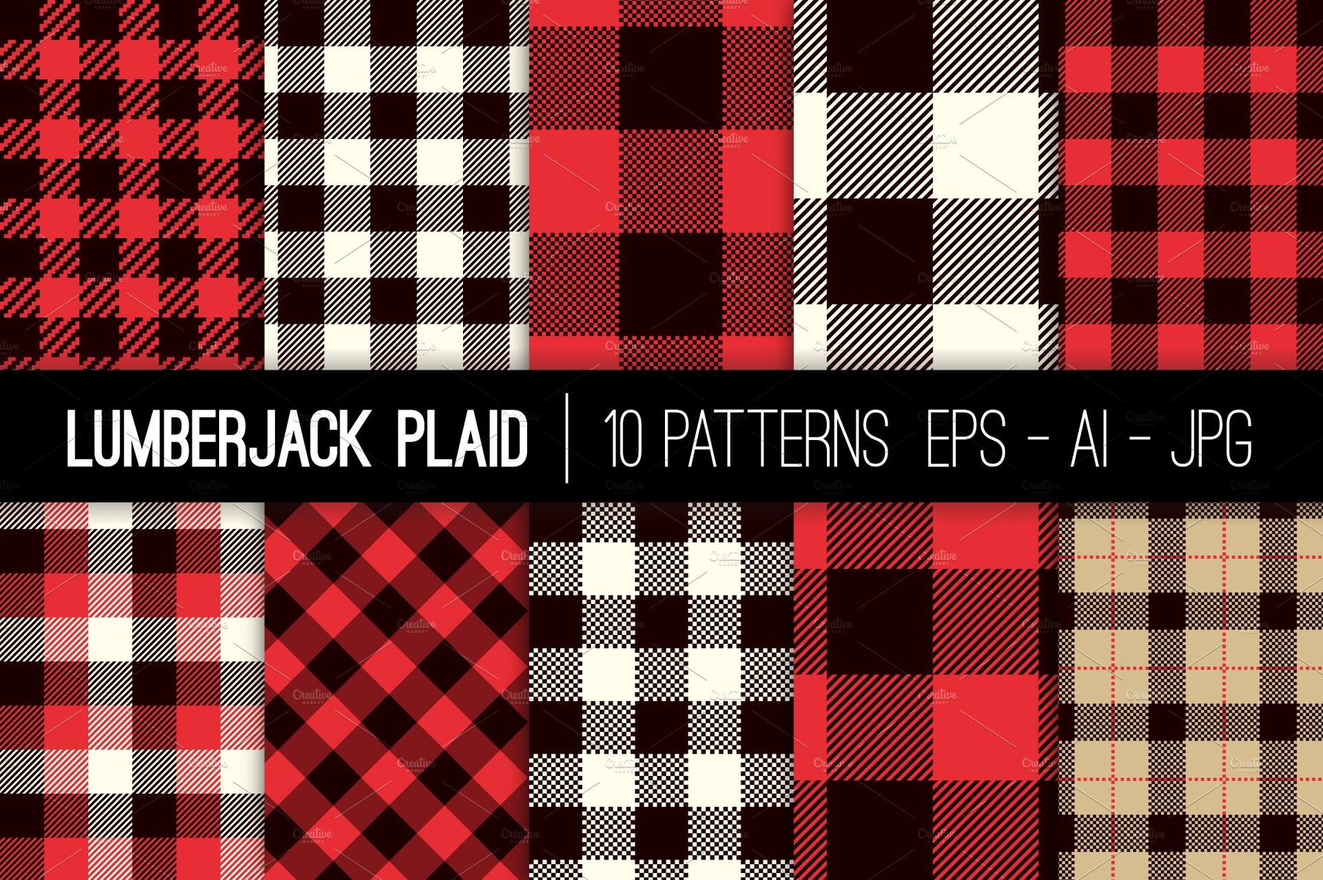ArtStation - Vector Lumberjack Plaid Patterns