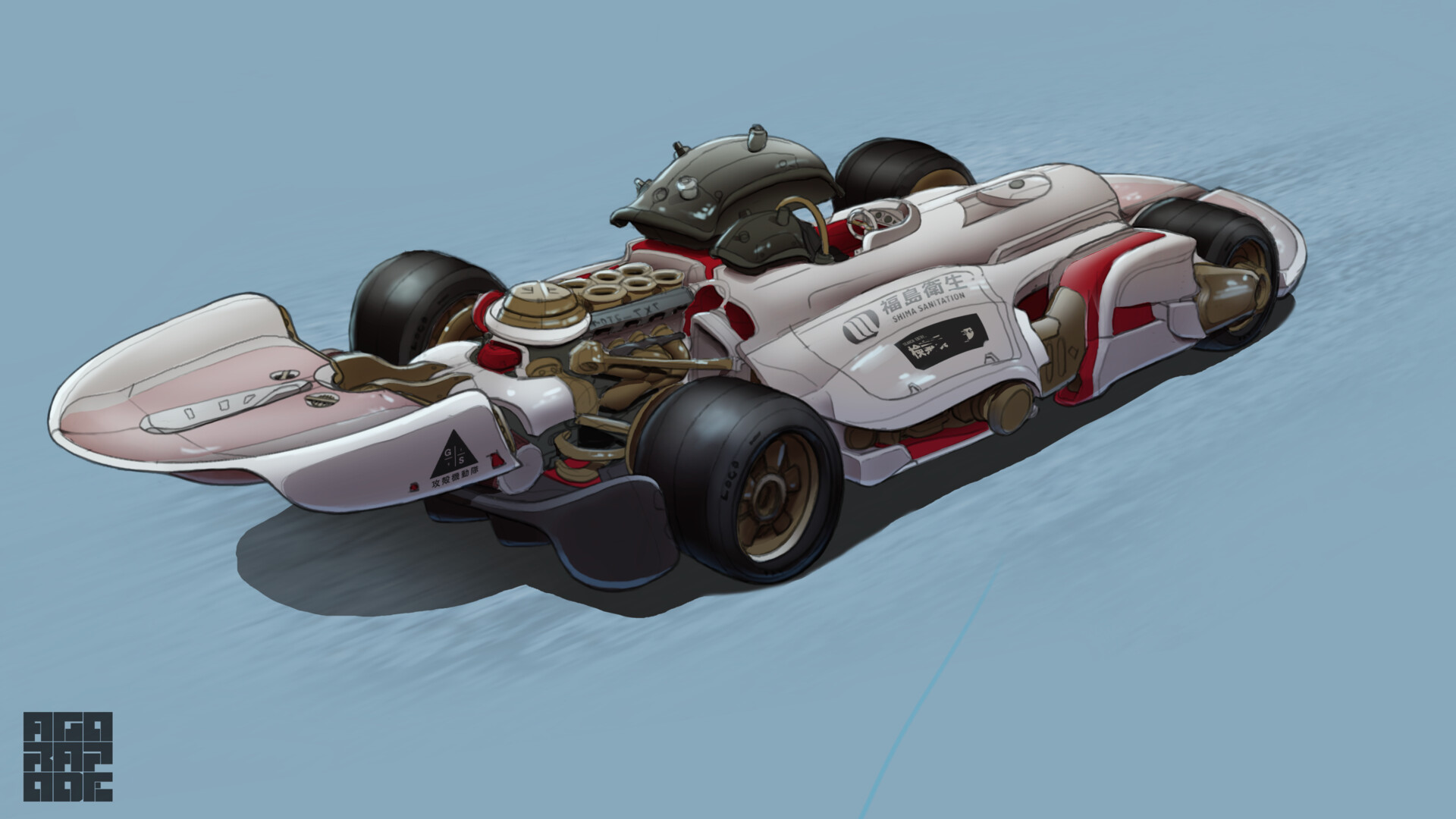 ArtStation - Ghost in the Shell GP Racer [AGP Contest Entry]