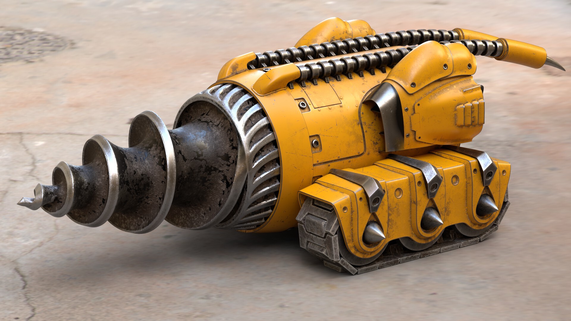 ArtStation - Drilling Machine_1