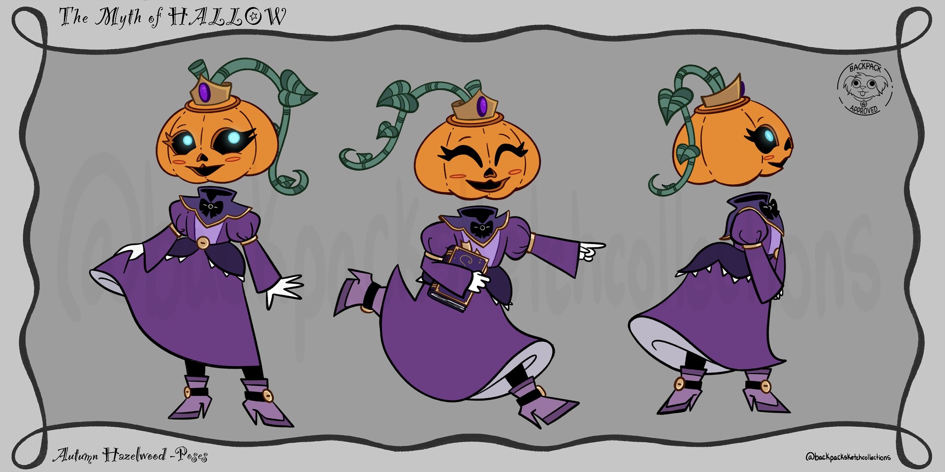 Michaela Bedard - The Myth of HALLOW - Autumn Hazelwood - Character Design Pack