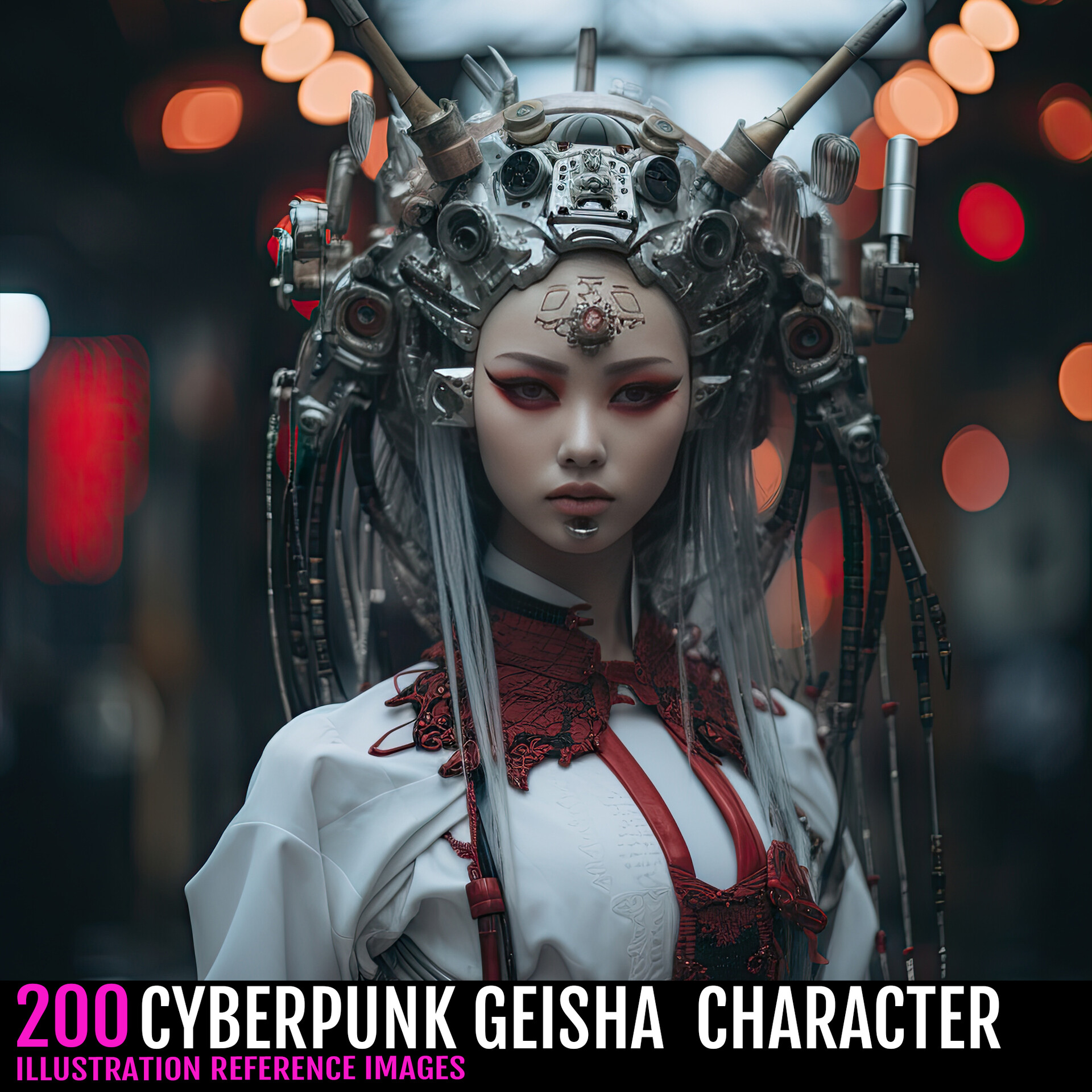 ArtStation - 200 CYBERPUNK GEISHA CHARACTER