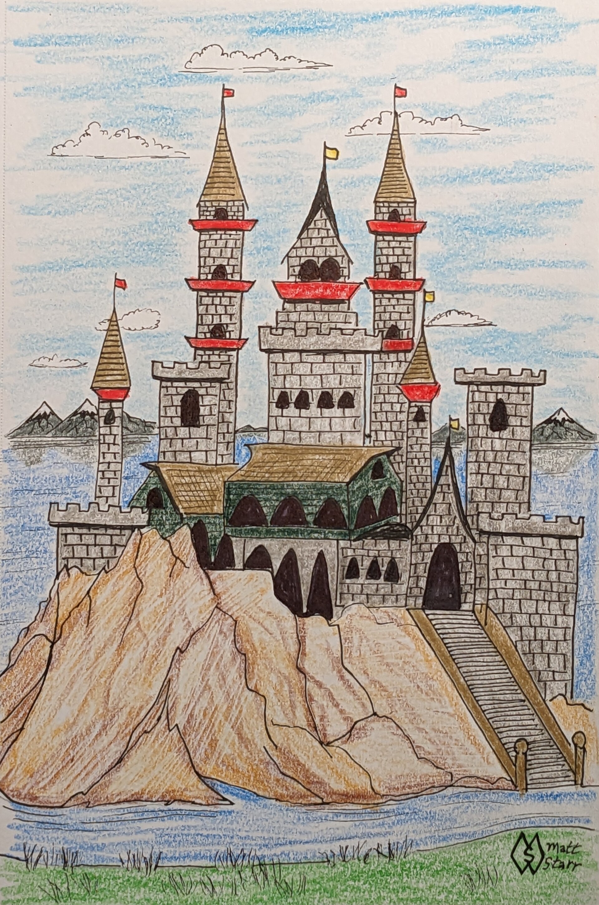 ArtStation - Castle at the lake