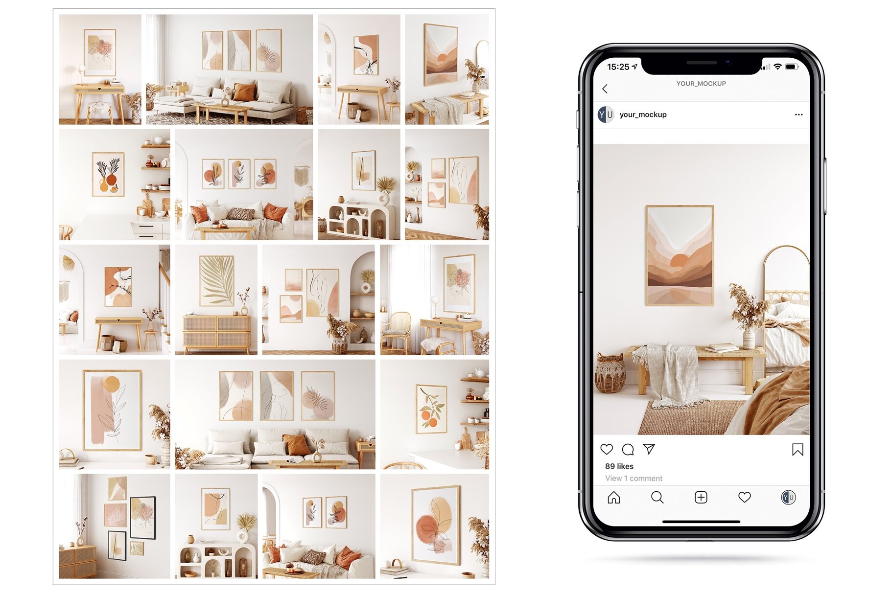 Revo - Frame Wall Mockup Bundle 7