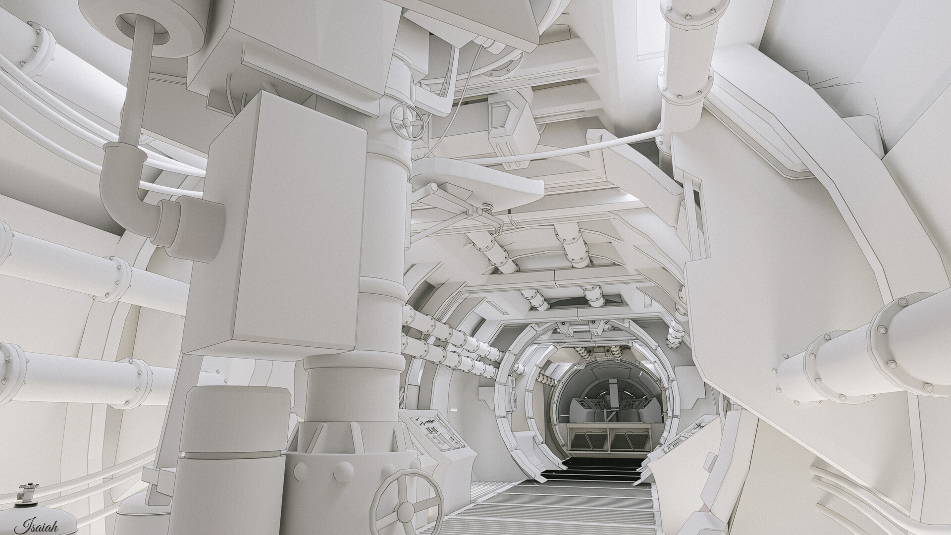 ArtStation - Spaceship Interior Practice