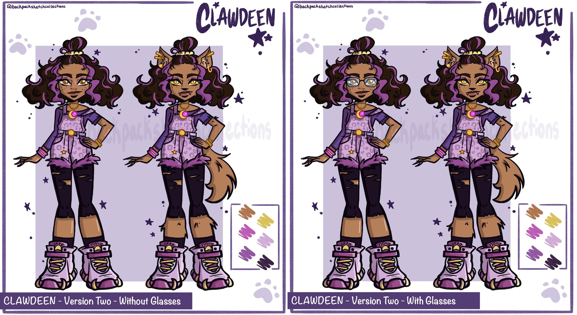 Michaela Bedard - Monster High - G3 Character Design Exploration