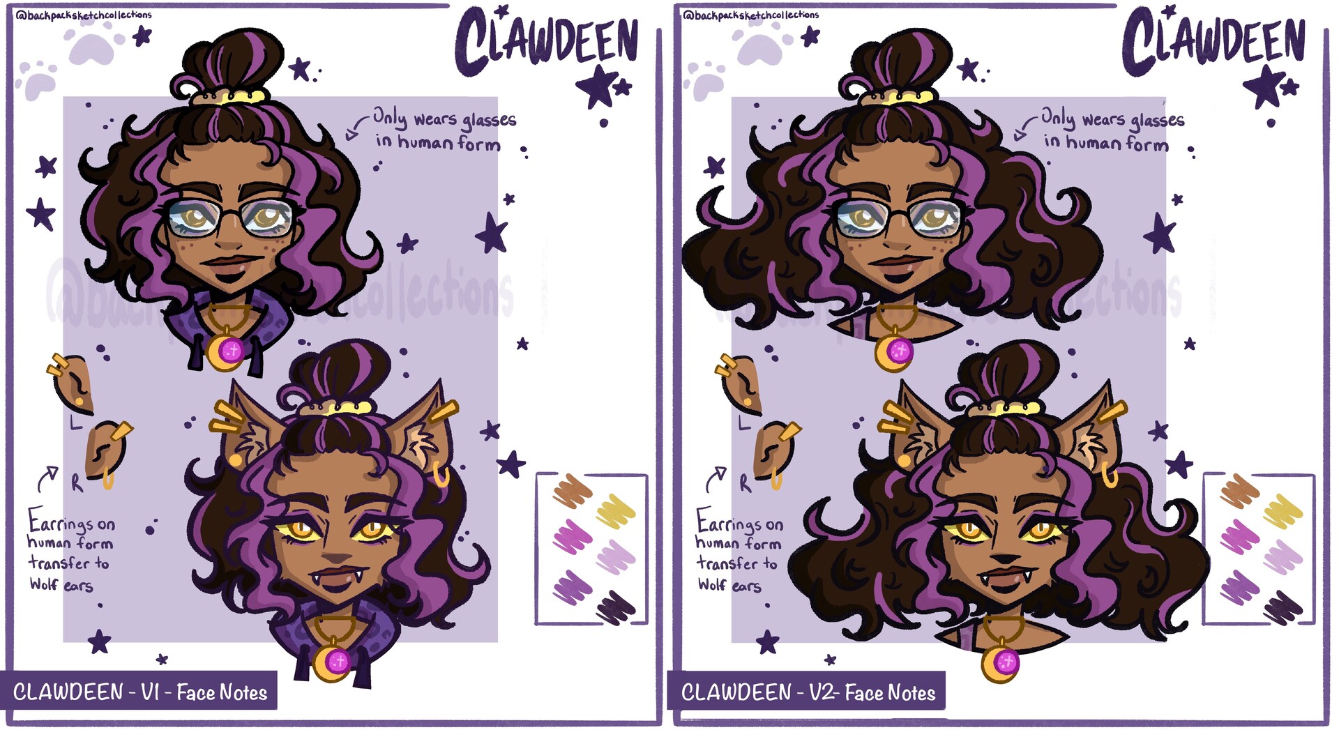 Michaela Bedard - Monster High - G3 Character Design Exploration