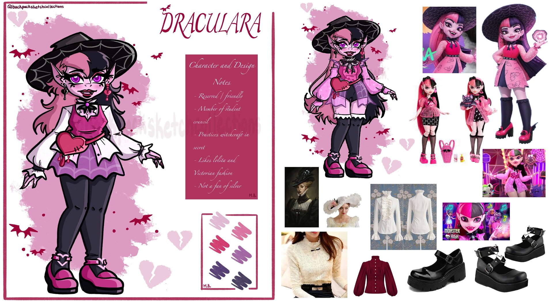 Michaela Bedard - Monster High - G3 Character Design Exploration