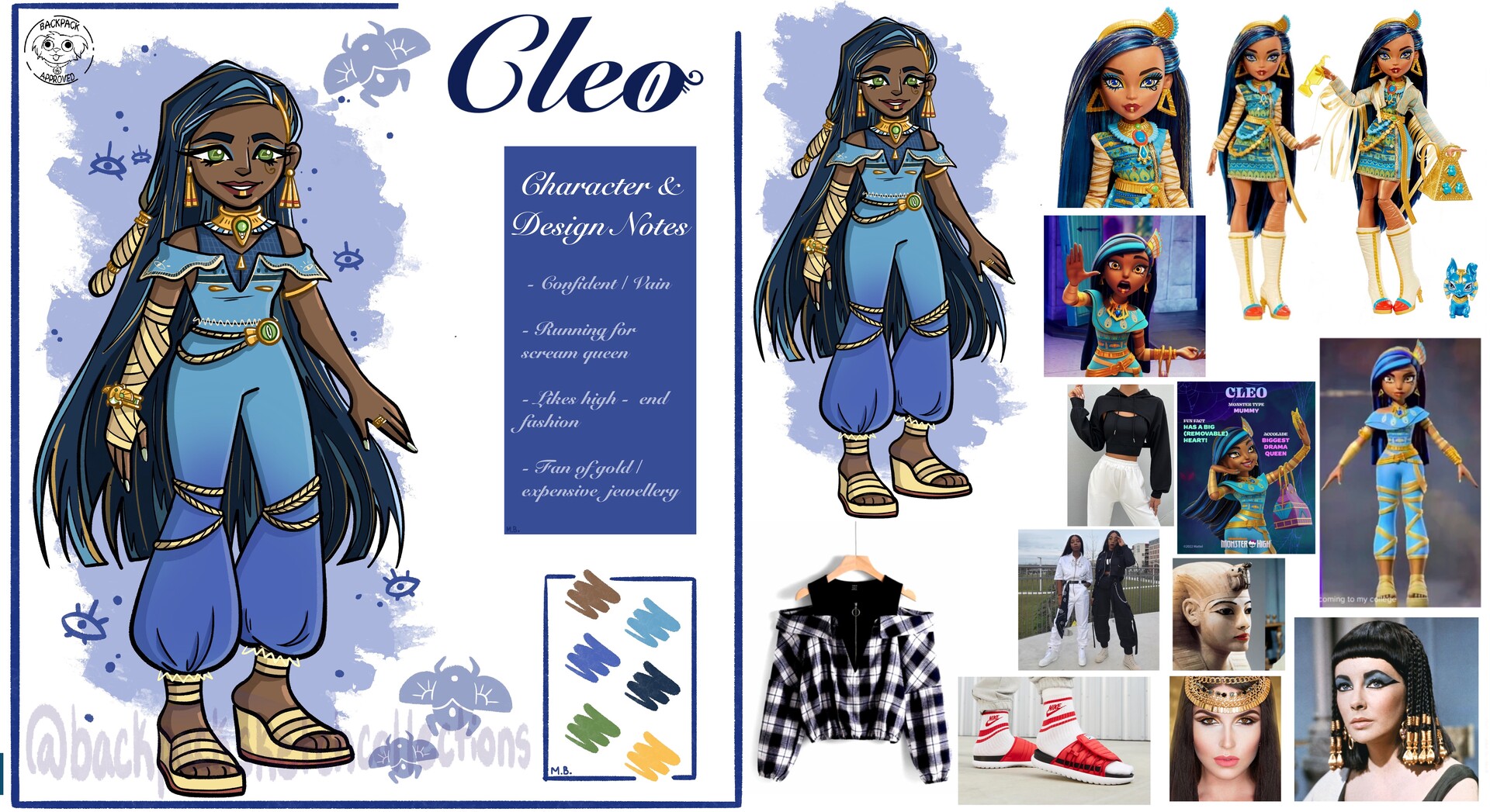 Michaela Bedard - Monster High - G3 Character Design Exploration