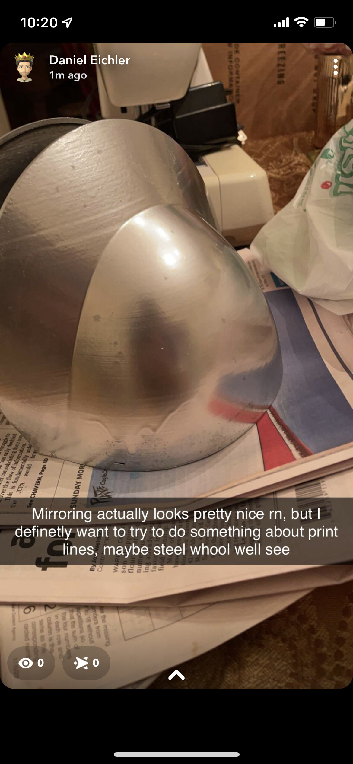 Daniel Eichler - Bangalter Helmet 3D printed project