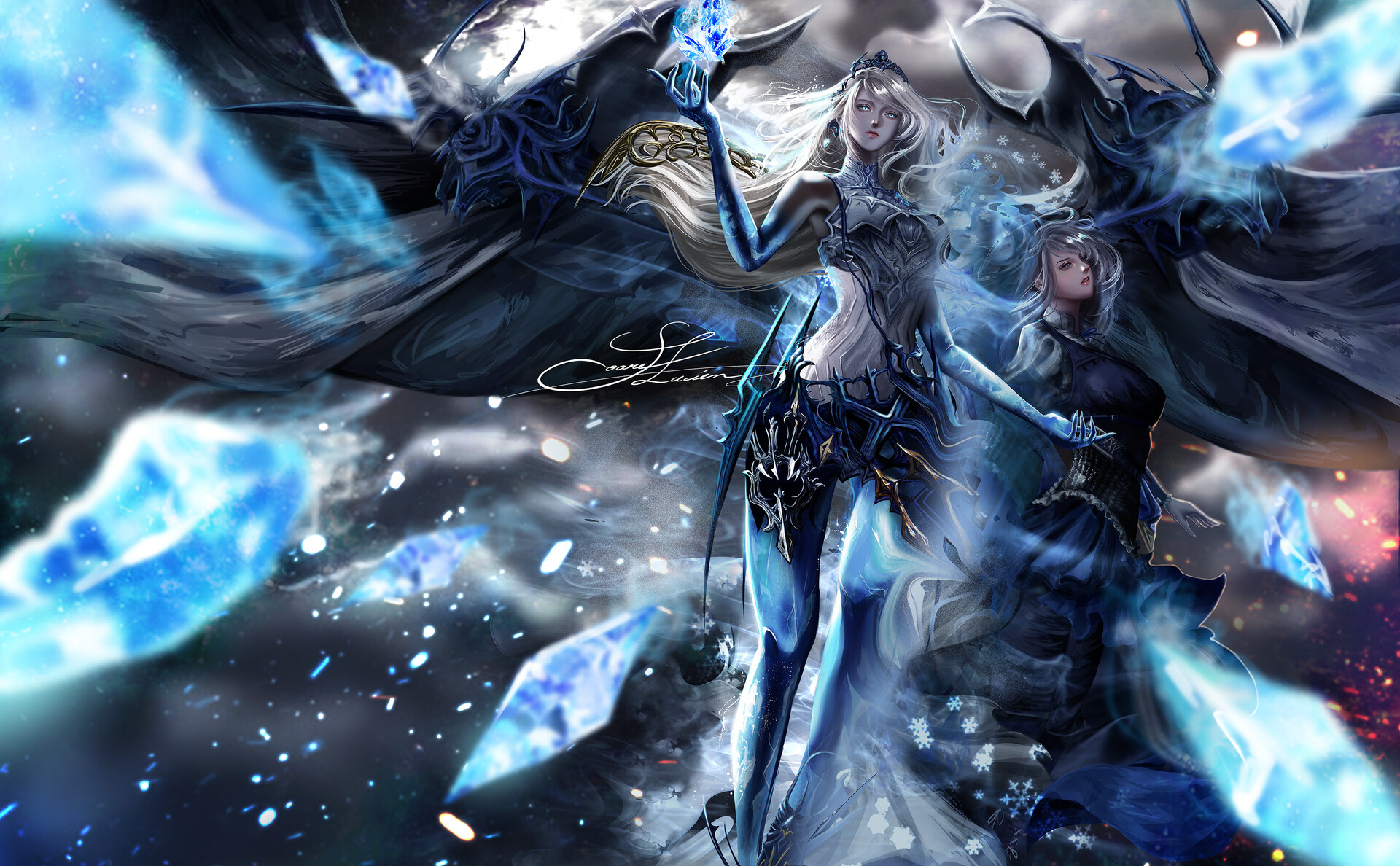 shiva final fantasy wallpaper