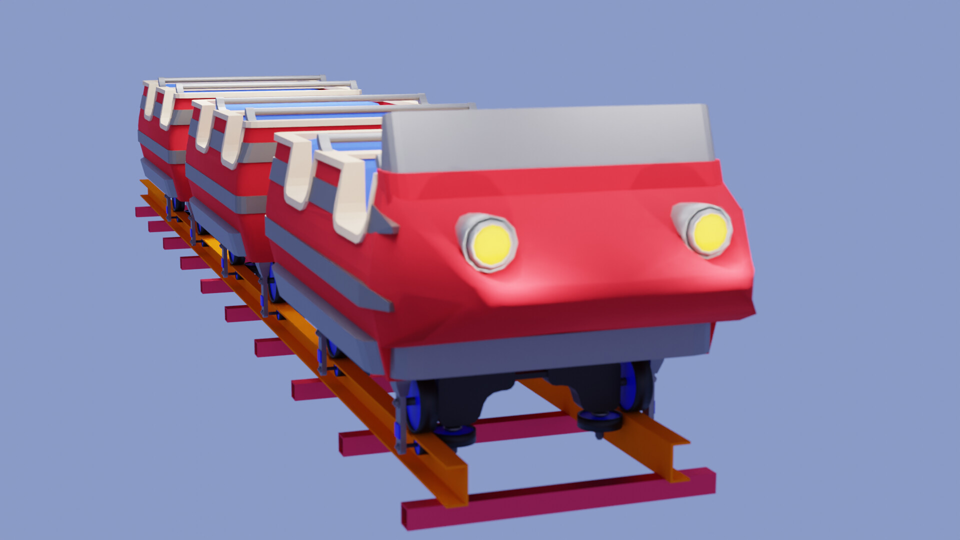 ArtStation - Japanese Jet Coasters - Blender Models (Four Variants)