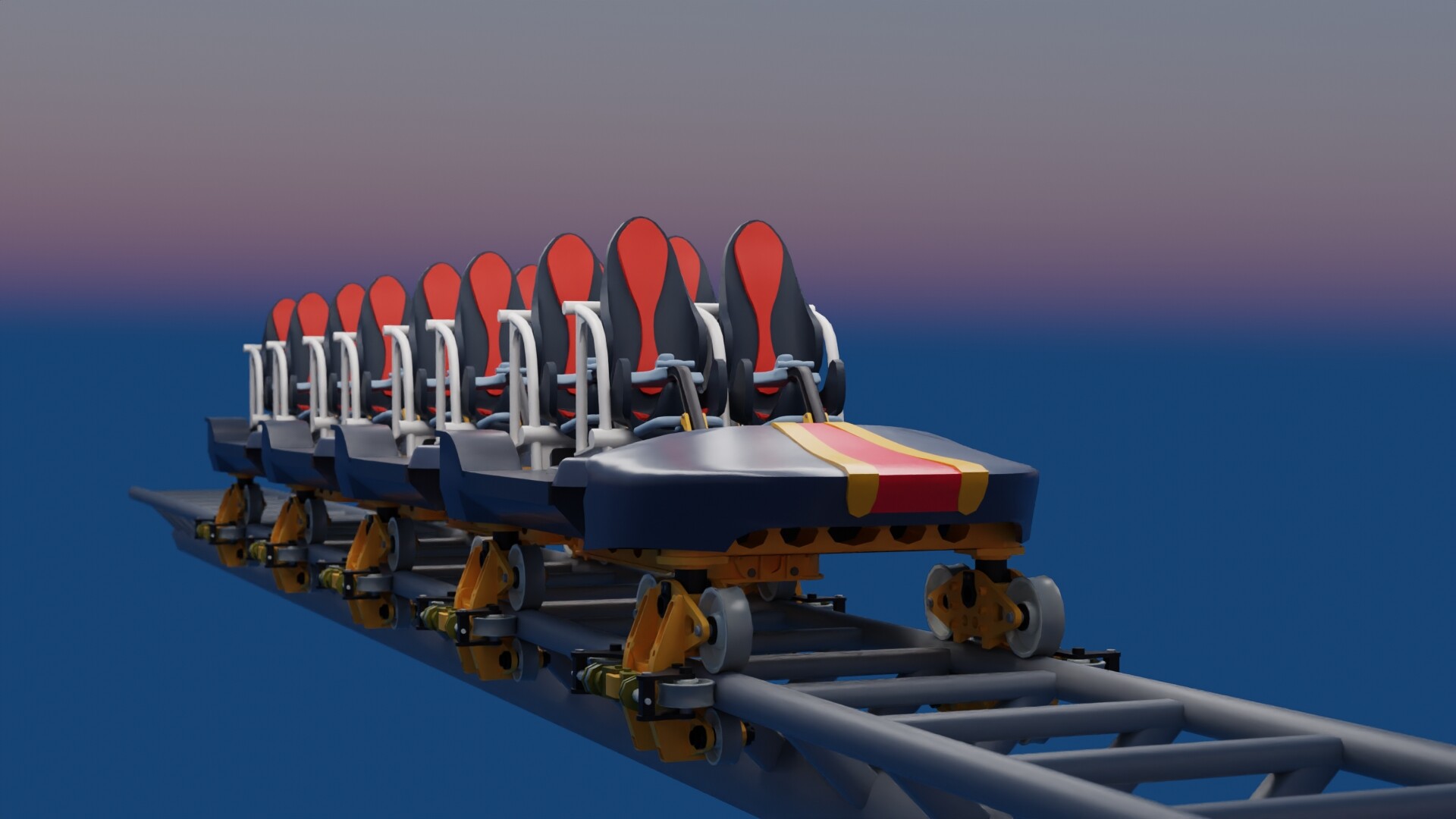 ArtStation - S&S Newgen Coaster - Blender Model