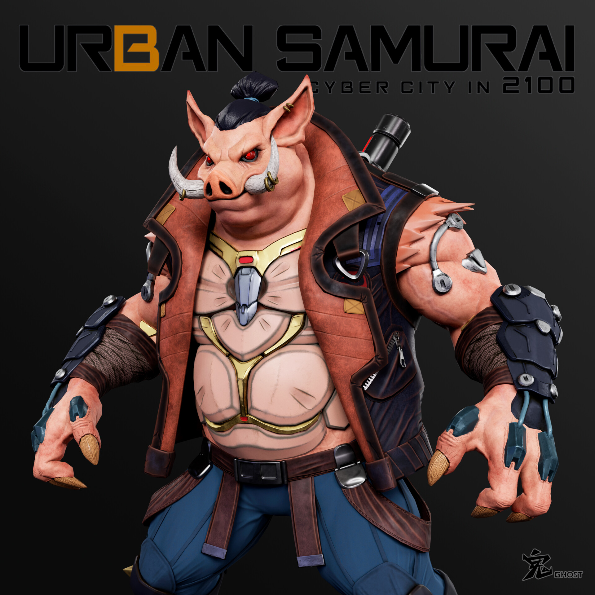 ArtStation - Urban Samurai