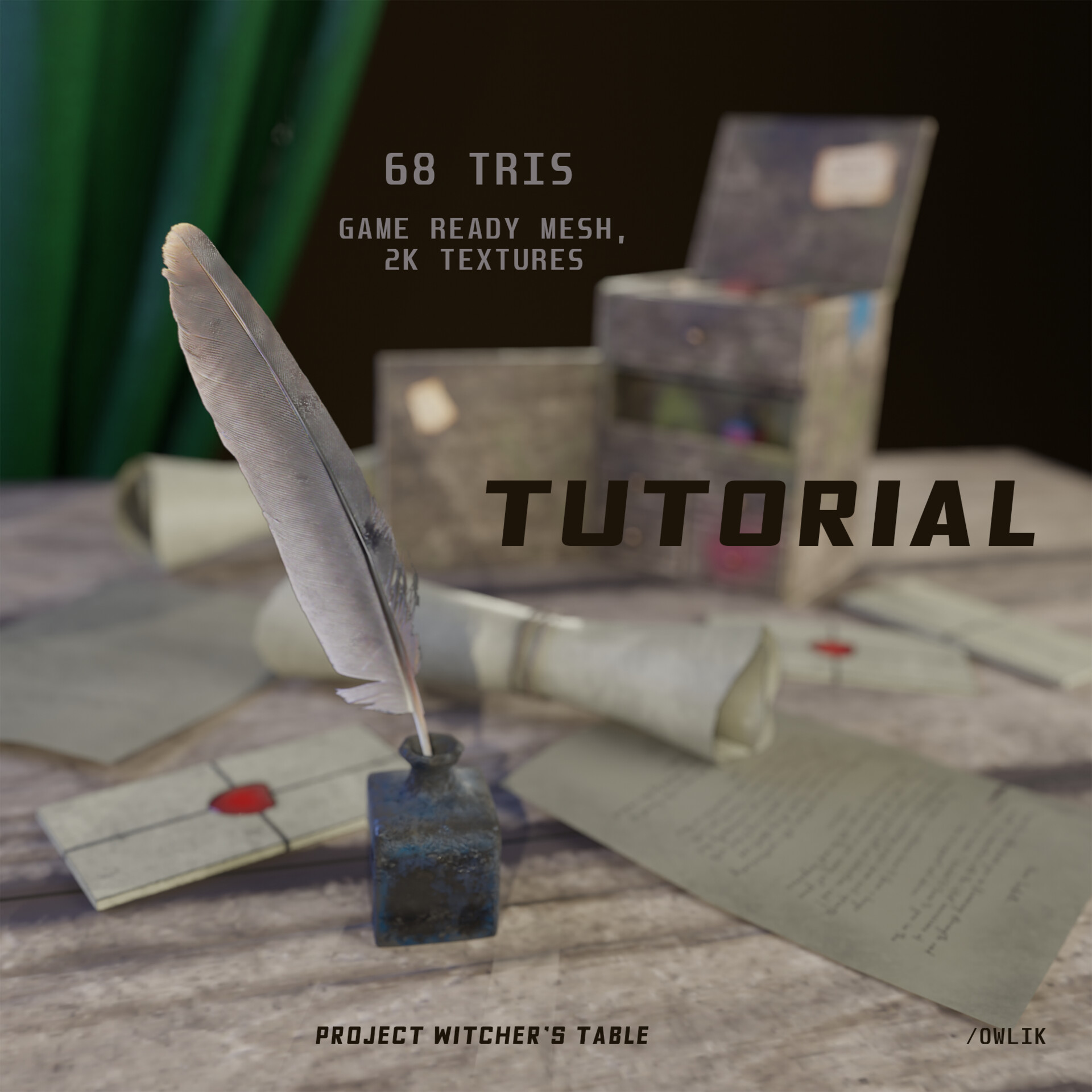 ArtStation - Tutorial How to Create Low Poly Feather in Blender and ...