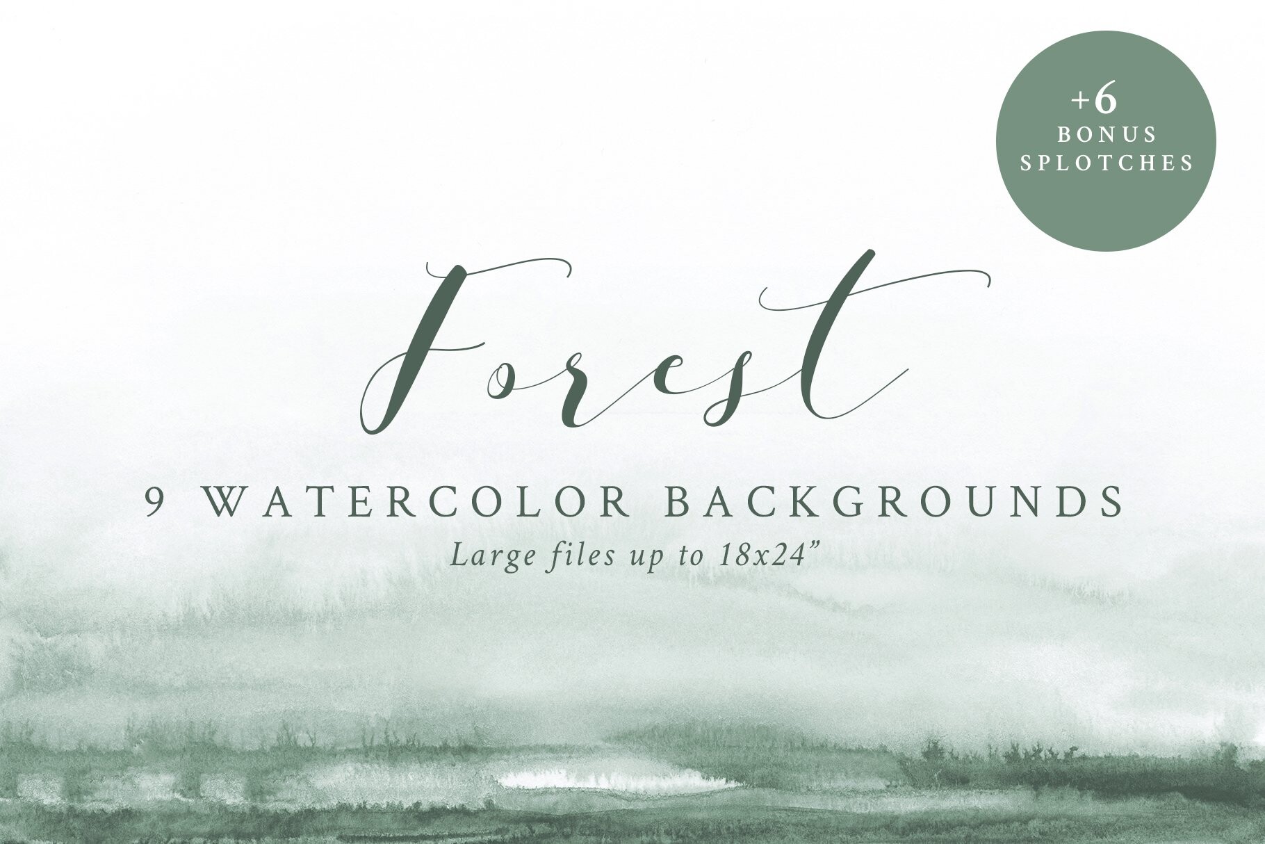 ArtStation - Watercolor Backgrounds Forest