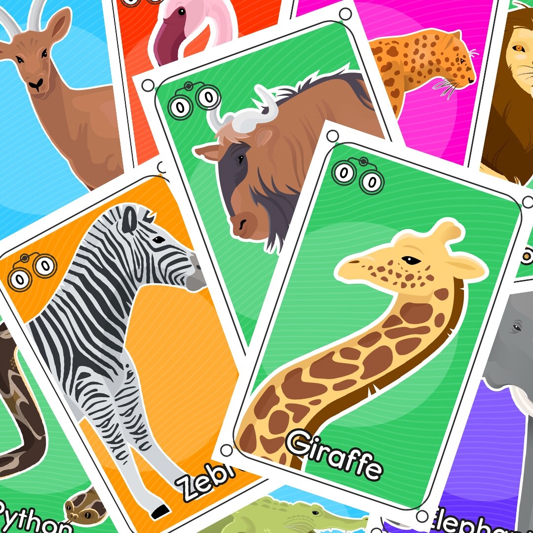 ArtStation - Safari Go Fish Card Game