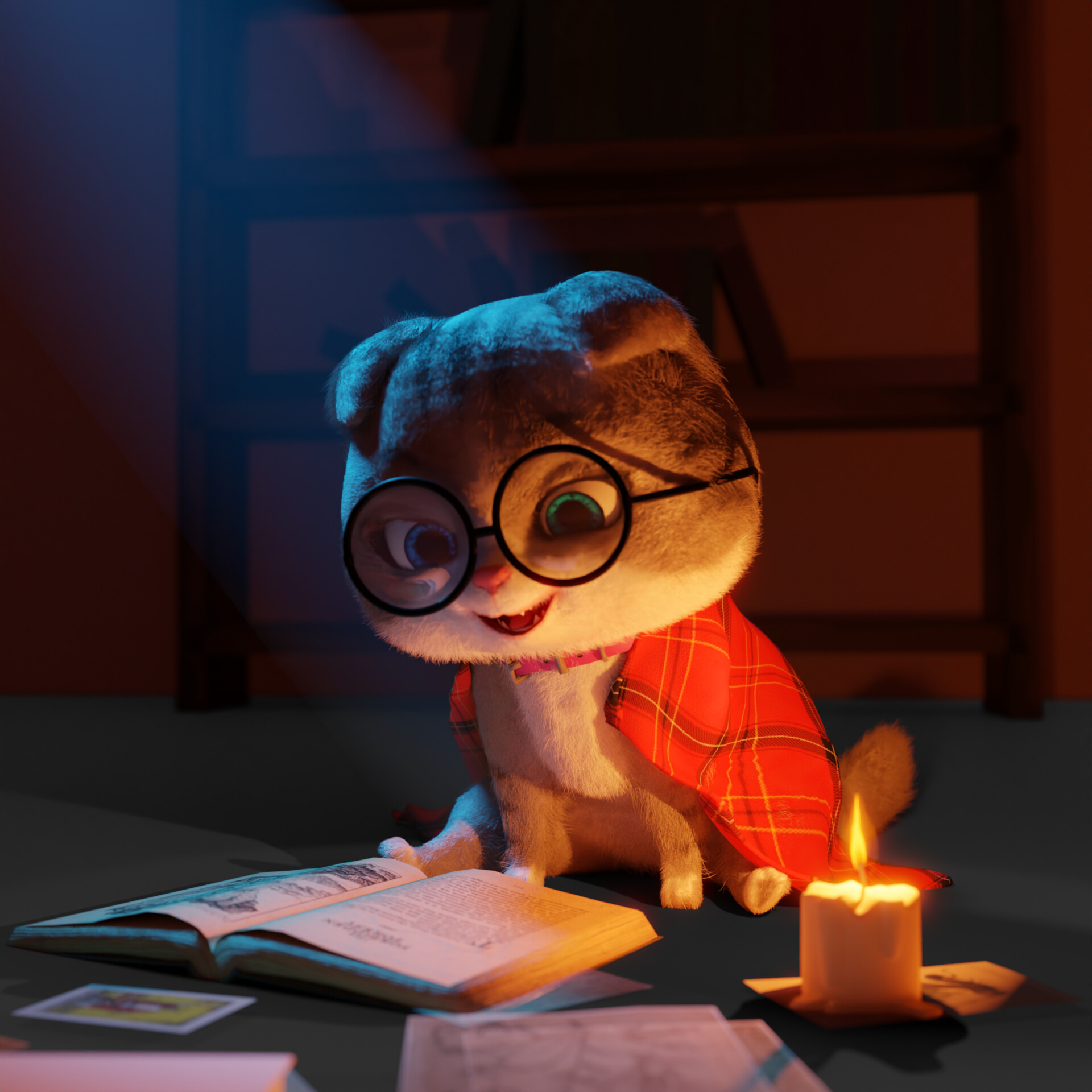 ArtStation - Night Reading