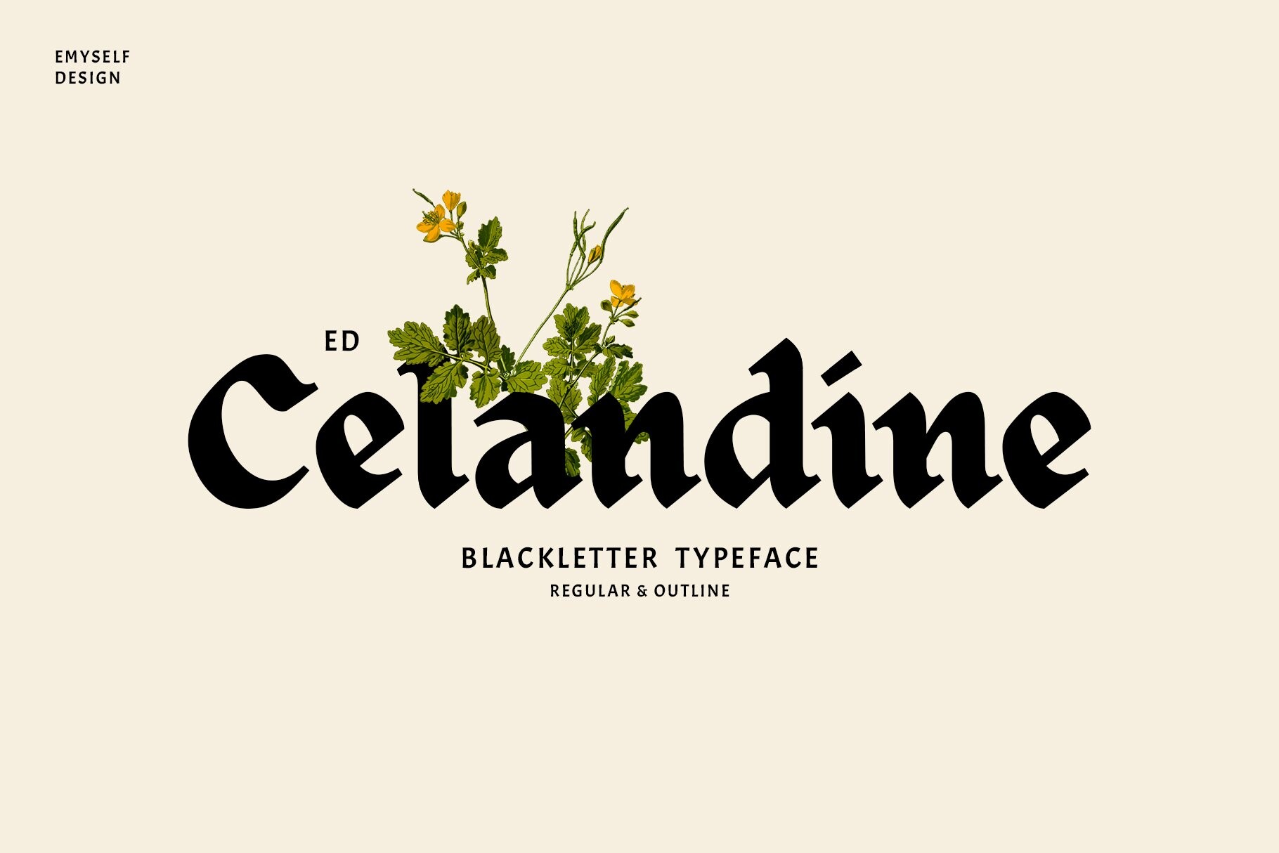 ArtStation - ED Celandine Typeface