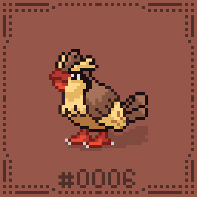 ArtStation - Pidgey Pixel Art