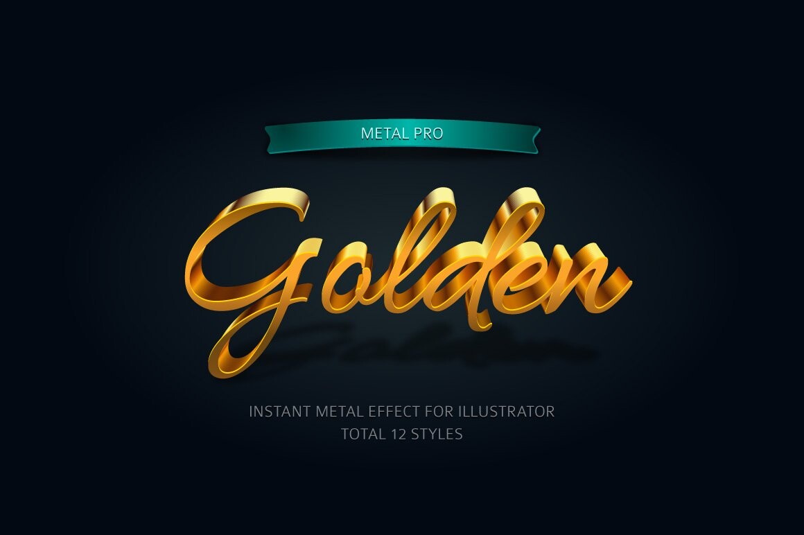 ArtStation - Metal Pro Instant Illustrator Effect