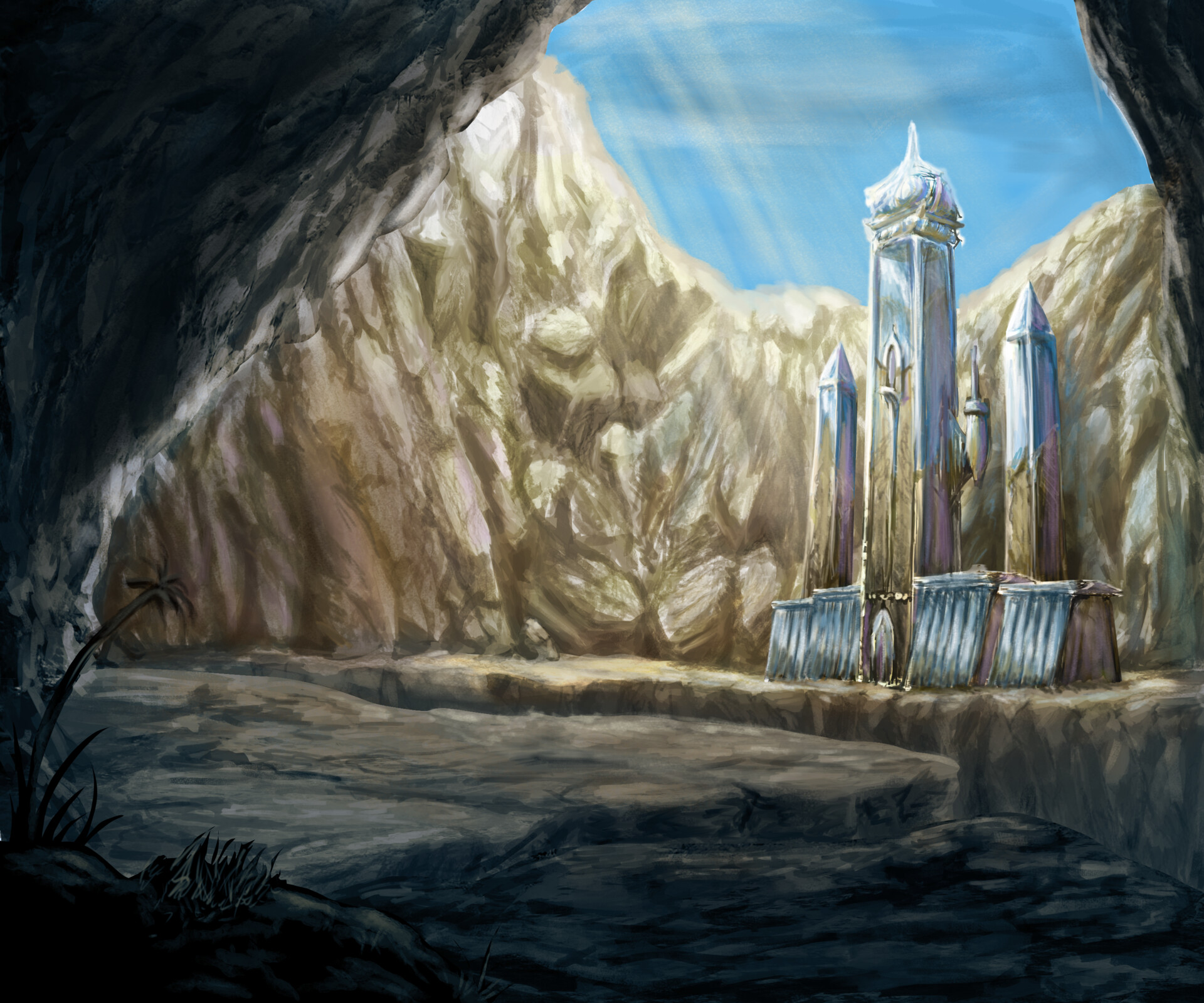 ArtStation - The Glass Tower - Study of Advanced Lighting and Tonal Values