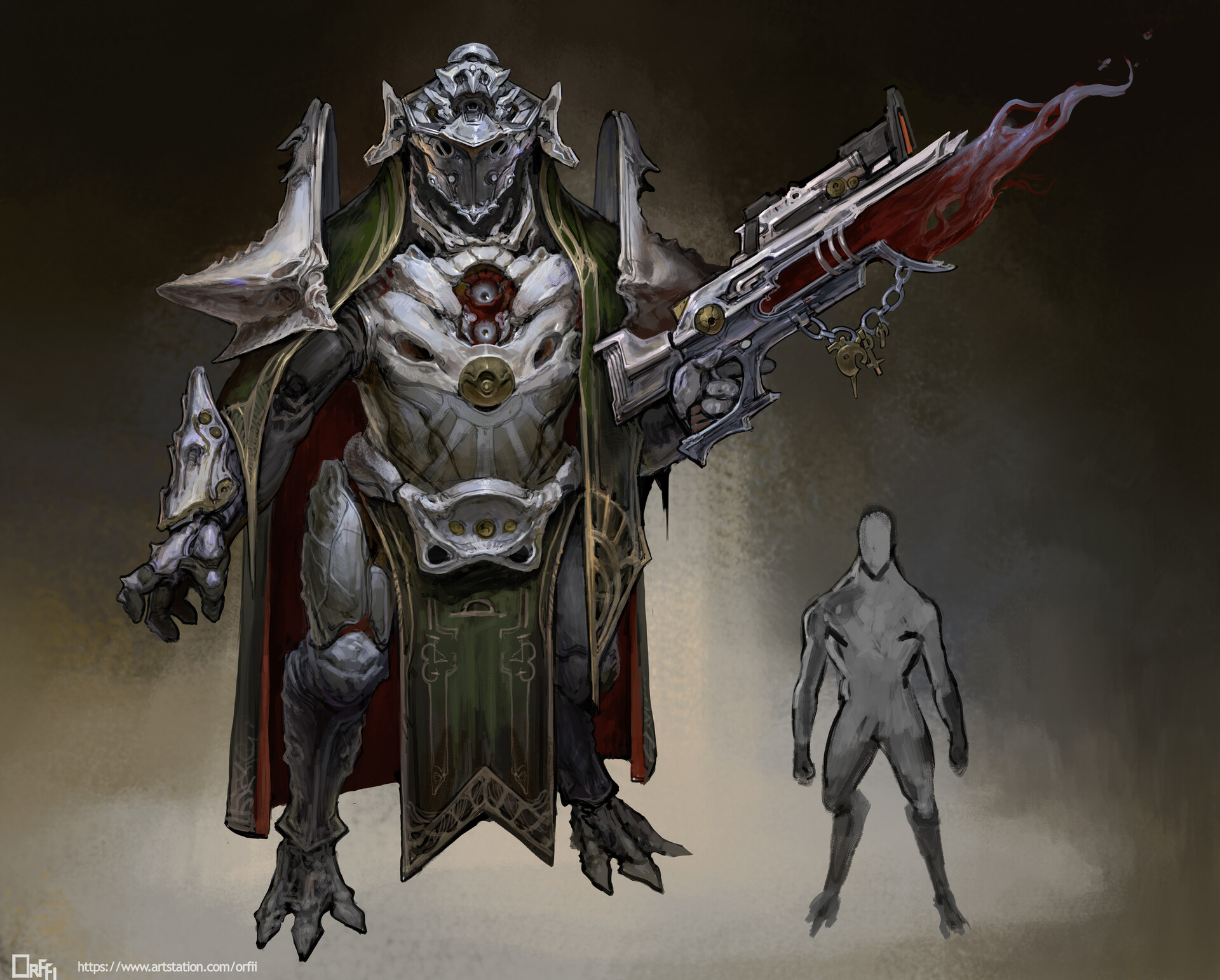 ArtStation - Commissioned alien armor concept