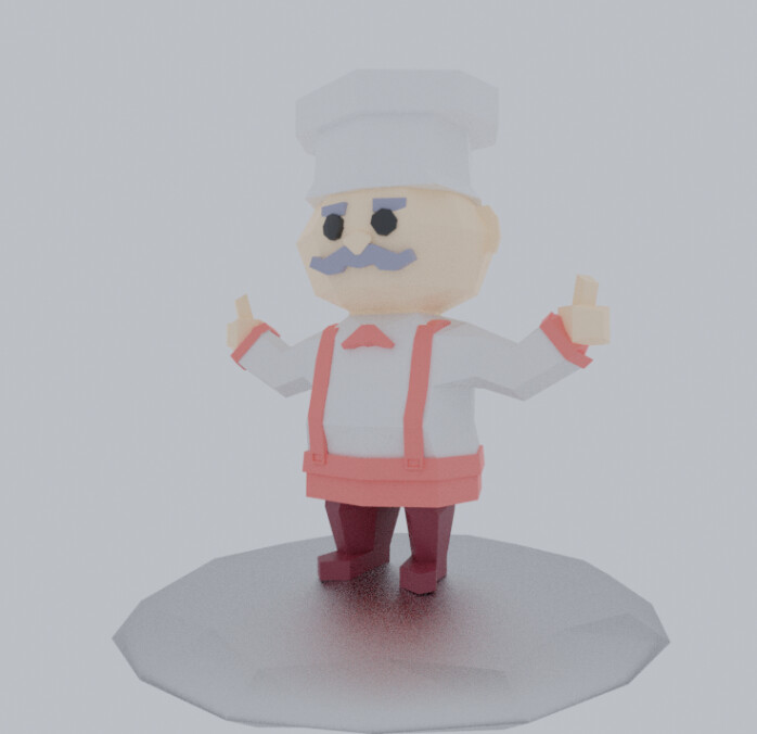 ArtStation - Low poly chef