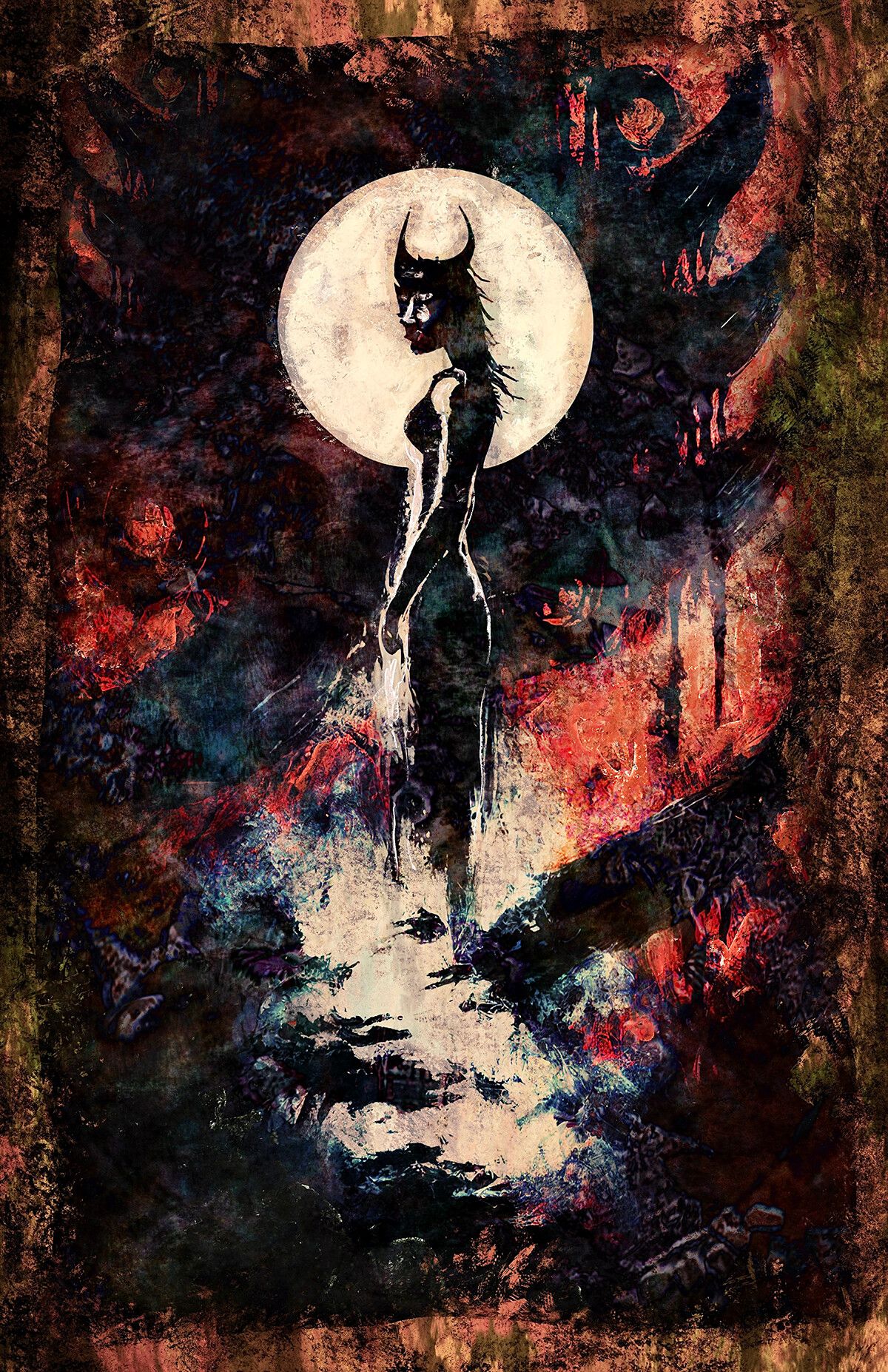 ArtStation - MOON DEVIL PRIESTESS