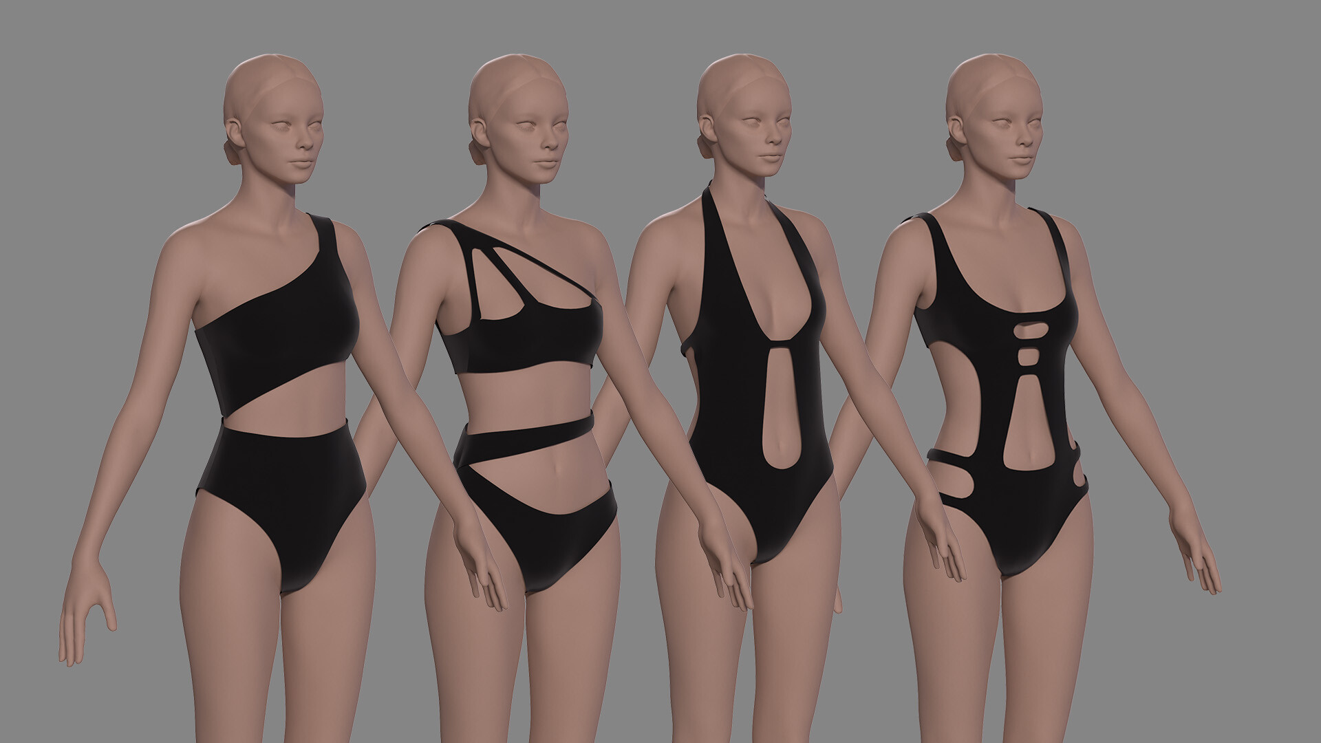 ArtStation - 15 Bikini Set