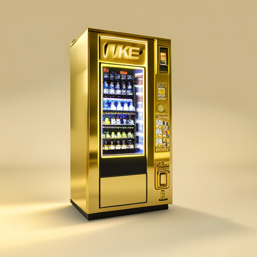 ArtStation - Gold Vending Machine (Nike Concept art/Generated image)