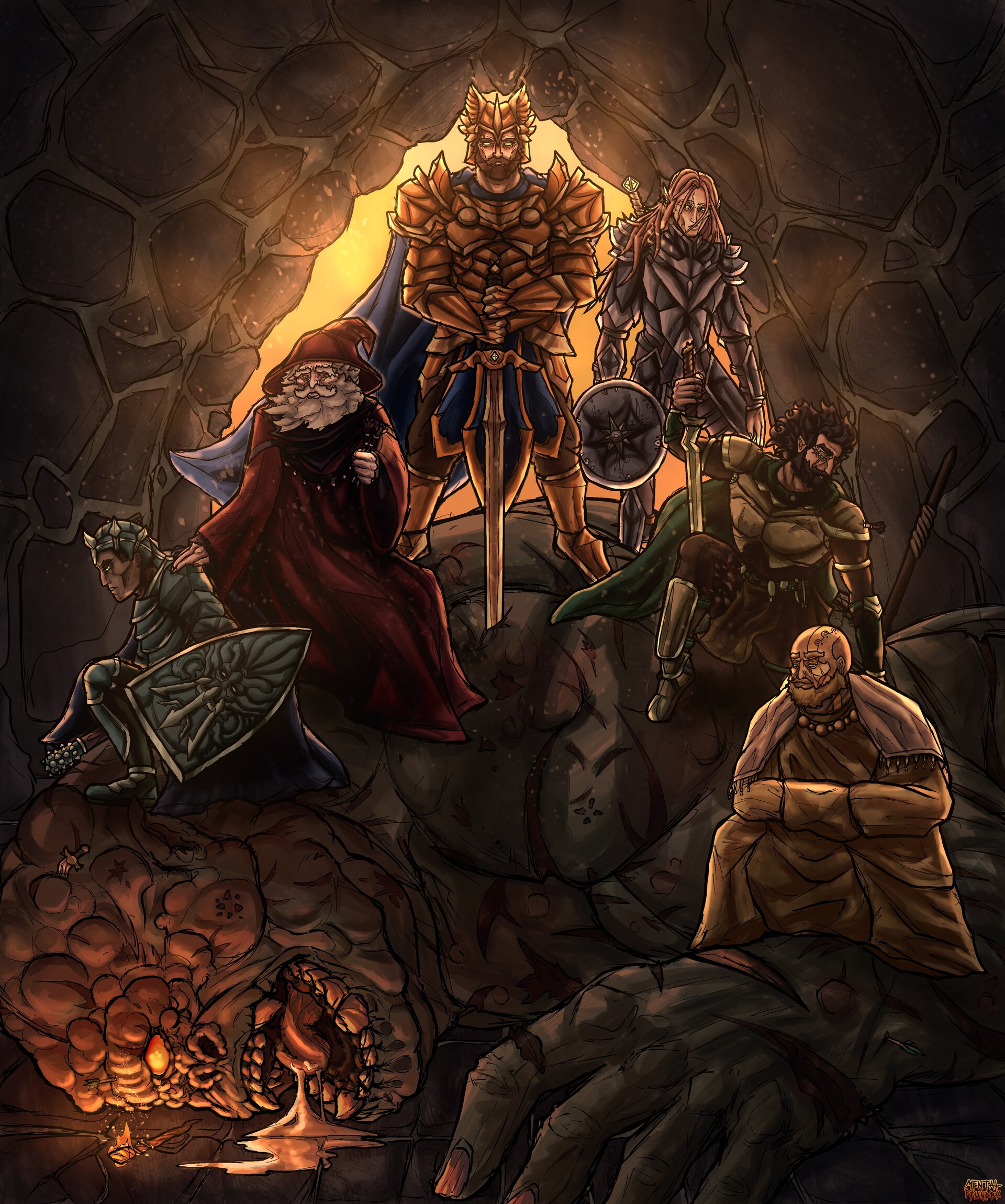 ArtStation - DnD party with cyclops