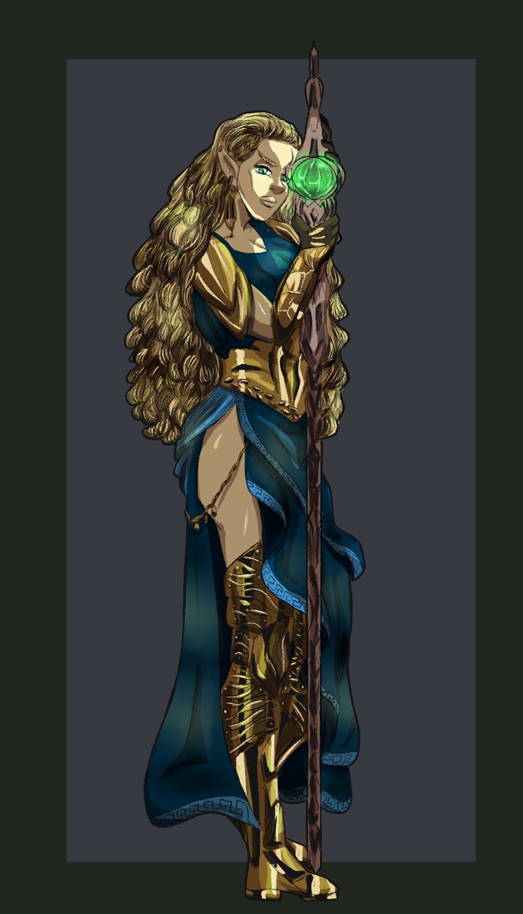 ArtStation - Ancient Greek Queen of Sparta- DnD