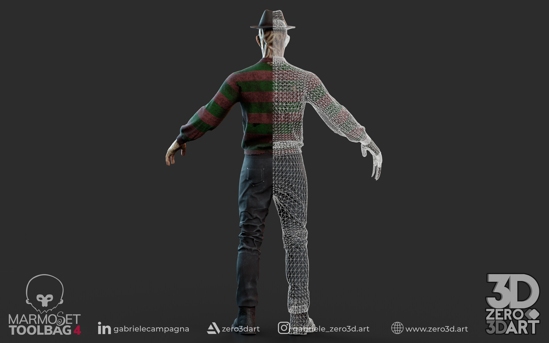 Gabriele Zero3DArt Campagna - Freddy Krueger - Nightmare (Game Ready ...