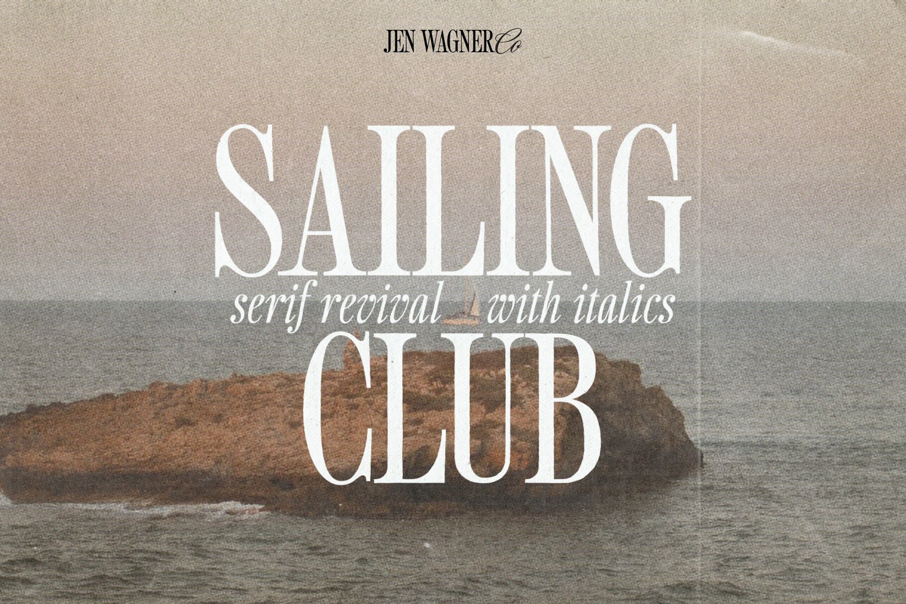 ArtStation - Sailing Club | Nostalgic Serif