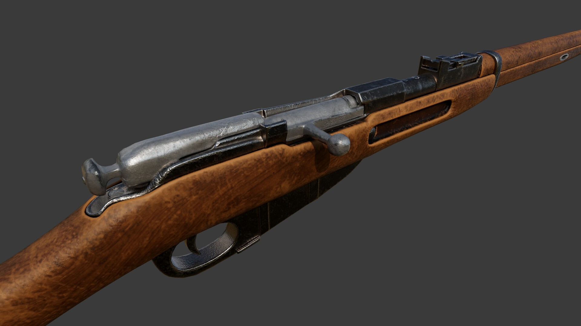 ArtStation - Finnish M28/30 Mosin Bolt-Action Rifle