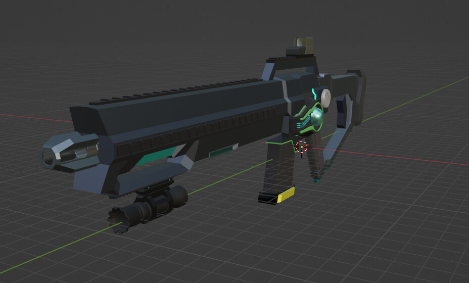 ArtStation - SF assault rifle.